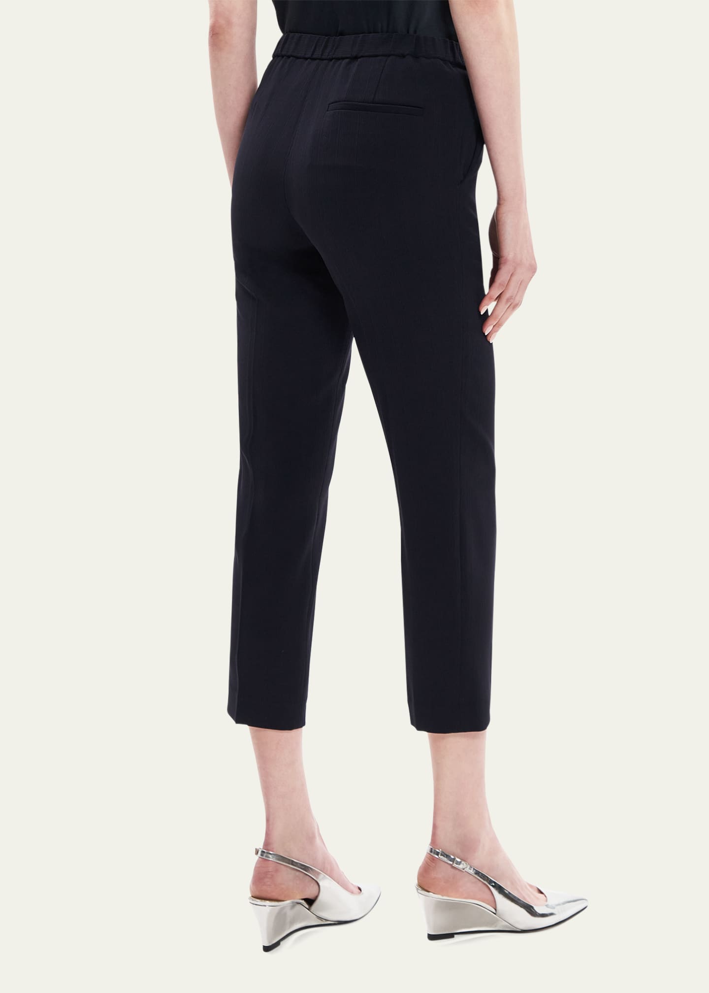 Theory Treeca Slim-Leg Pull-On Pants - Bergdorf Goodman