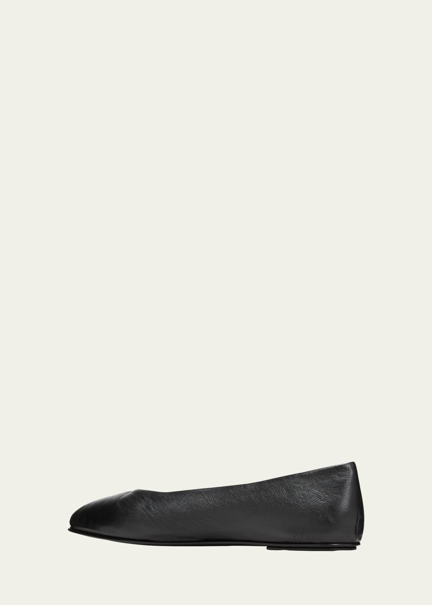 THE ROW Eva Leather Ballerina Flats - Bergdorf Goodman