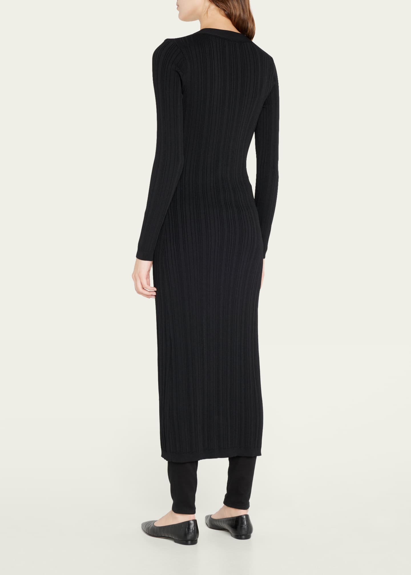 Cinq a Sept Aaliyah Crystal-Button Long Cardigan Dress - Bergdorf Goodman Cinq a Sept Aaliyah Crystal-Button Long Cardigan Dress - Bergdorf Goodman