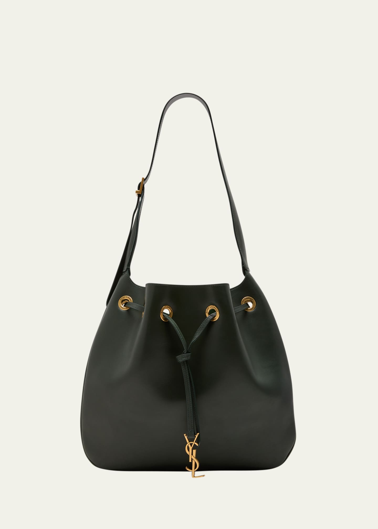Saint Laurent Paris VII Medium YSL Hobo Bag in Smooth Leather ...