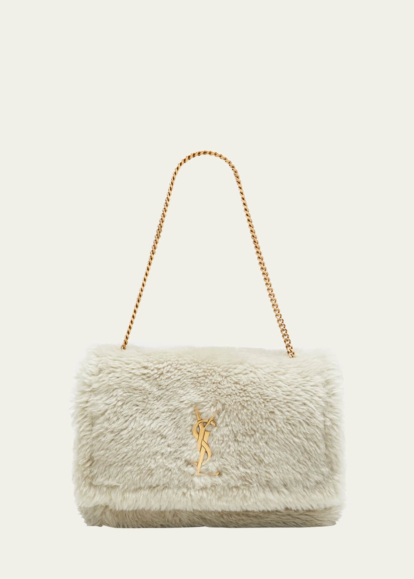 Saint Laurent Kate Medium YSL Shearling Shoulder Bag - Bergdorf Goodman
