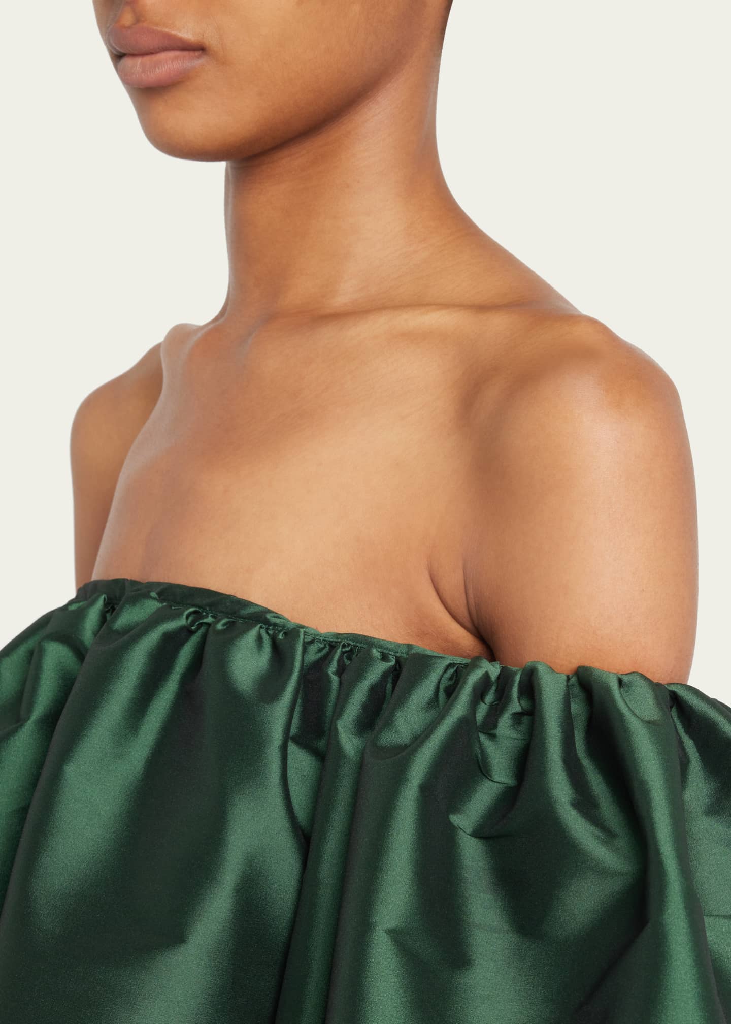 BERNADETTE Bobby Puff Sleeve Short Dress - Bergdorf Goodman