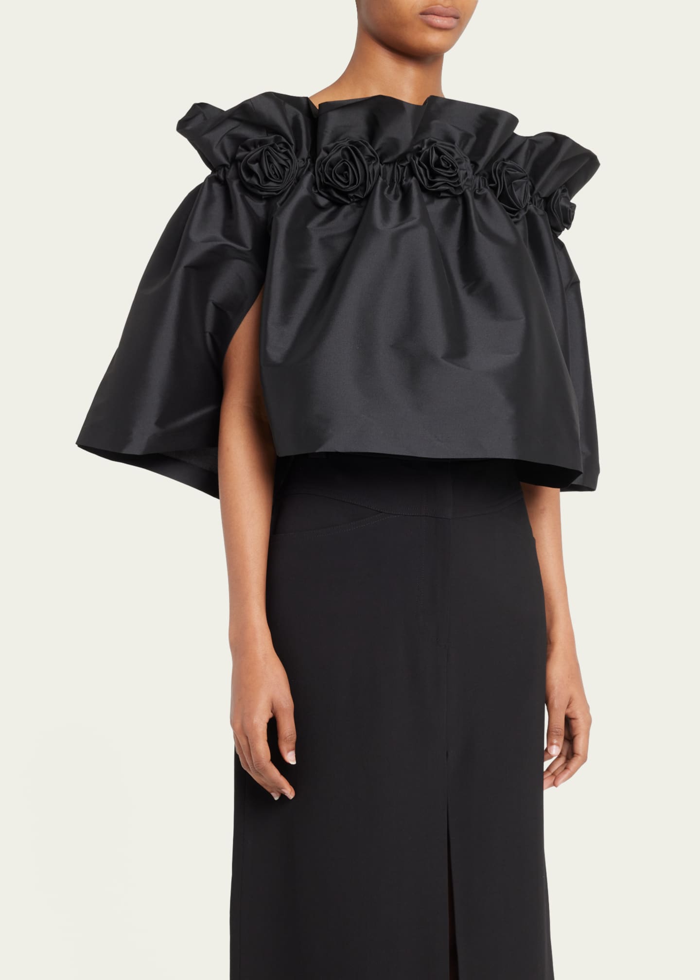 BERNADETTE Tilly Off-Shoulder Cape Top - Bergdorf Goodman