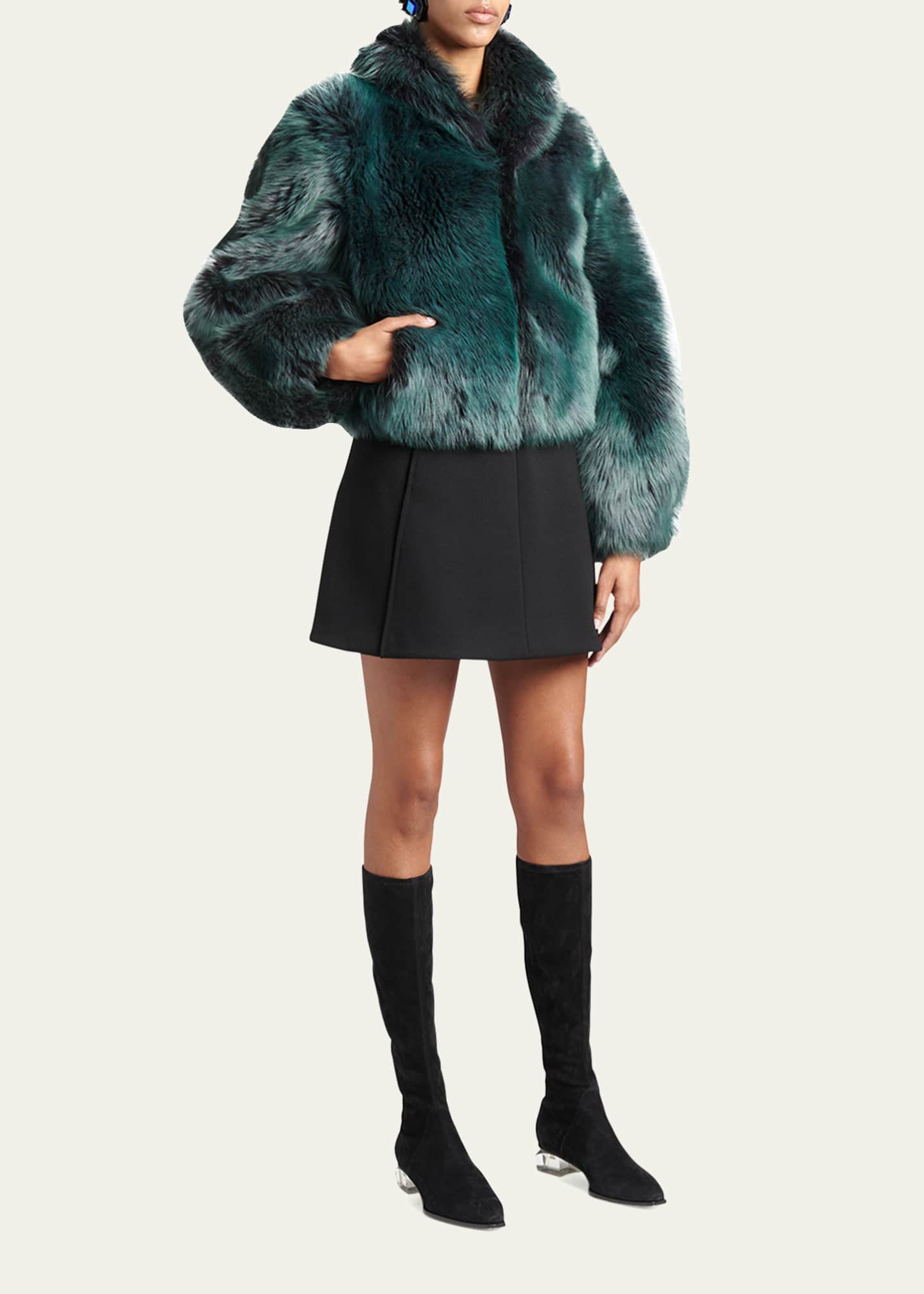 Giorgio Armani Lamb Shearling Coat - Bergdorf Goodman