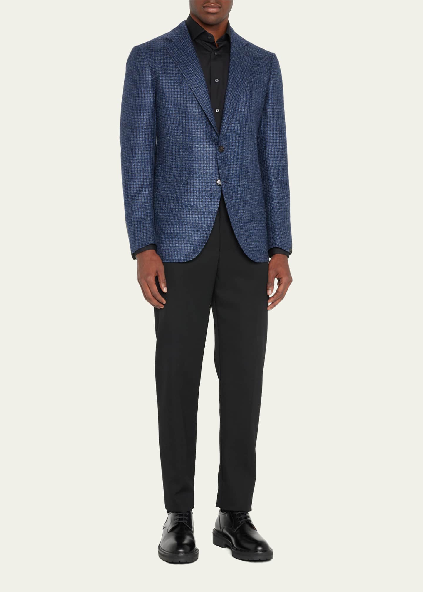 Cesare Attolini Men's Textured Check Sport Jacket - Bergdorf Goodman