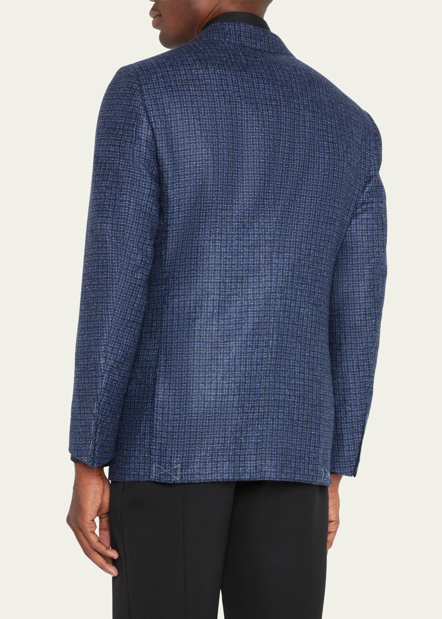 Cesare Attolini Men's Textured Check Sport Jacket - Bergdorf Goodman