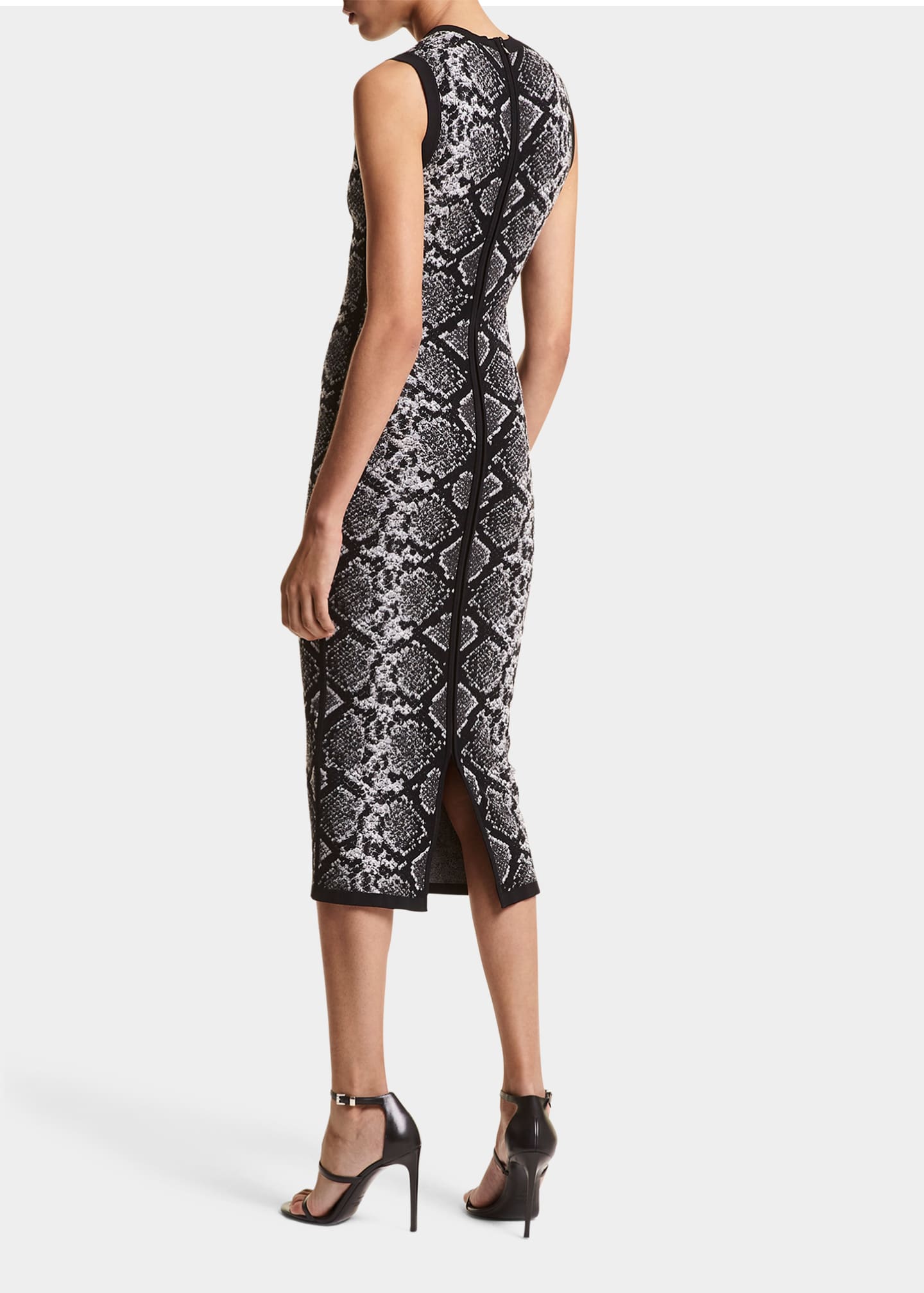 Michael Kors Collection Python Jacquard Body-Con Midi Dress - Bergdorf ...
