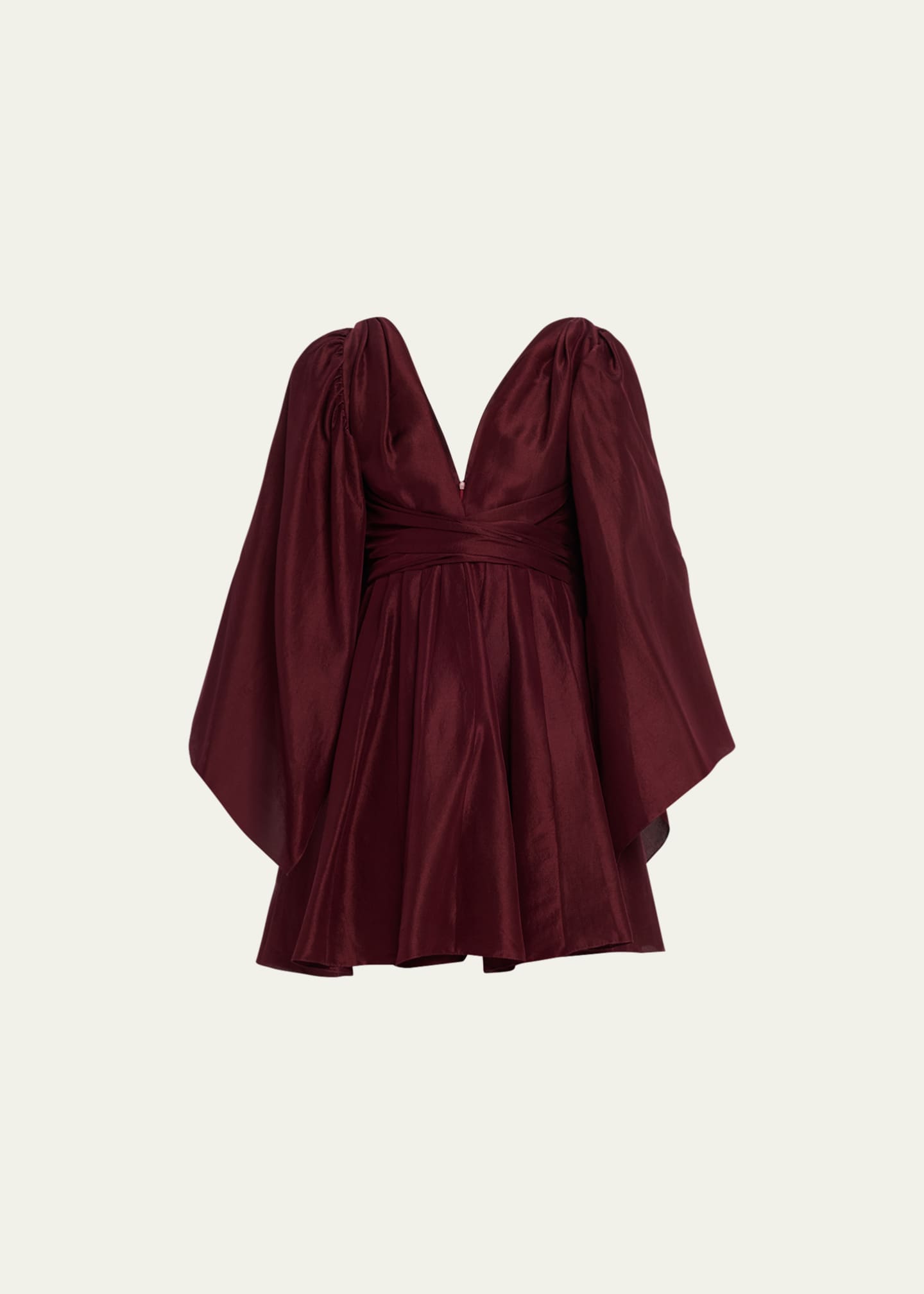 Azeeza Catriona Cape-Sleeve Silk Mini Dress - Bergdorf Goodman