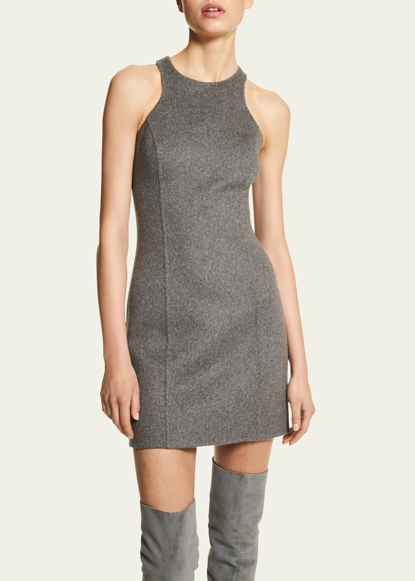 Michael Kors Collection Racerback Wool Mini Dress - Bergdorf Goodman