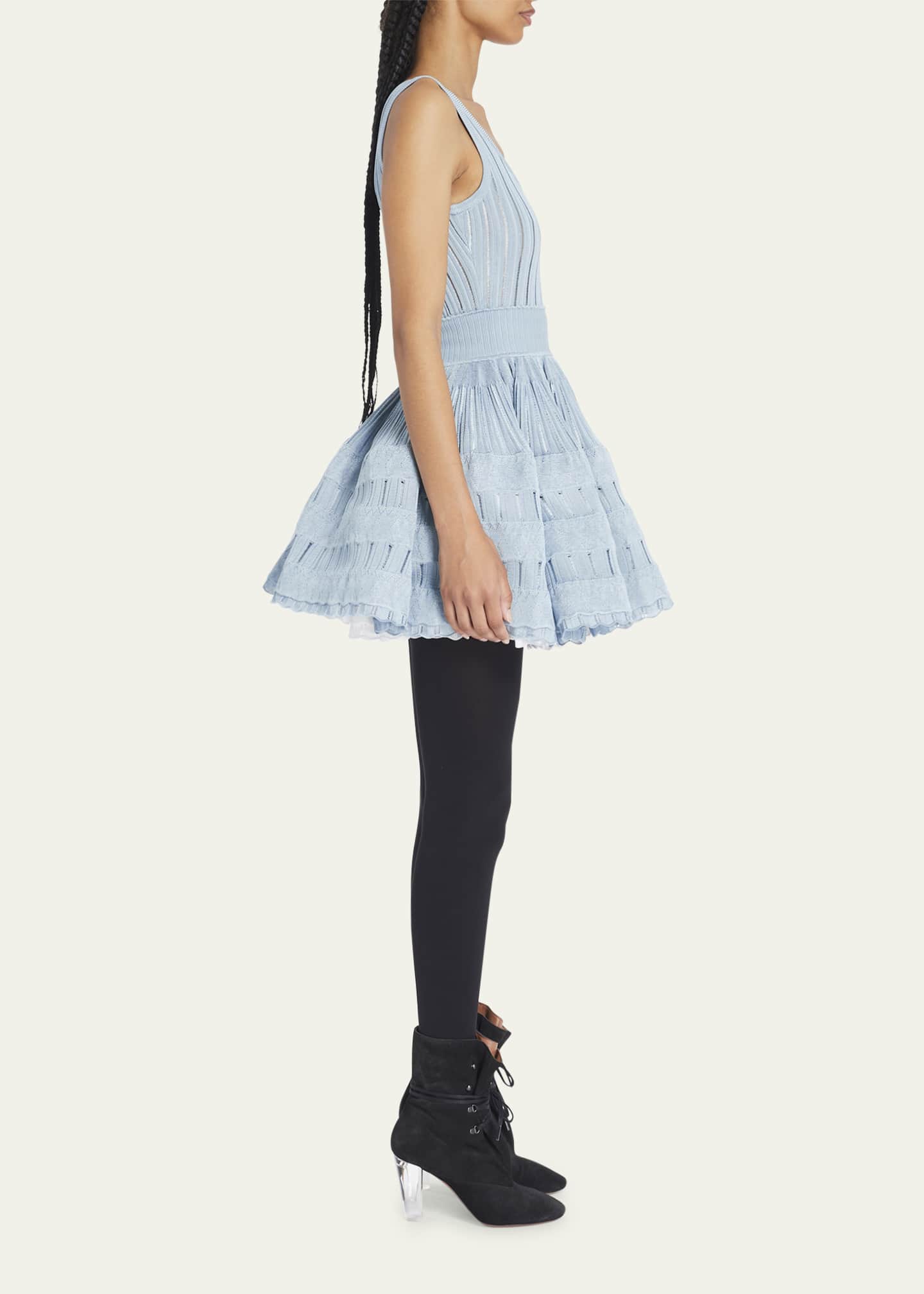 ALAIA Crinoline Mini Dress - Bergdorf Goodman