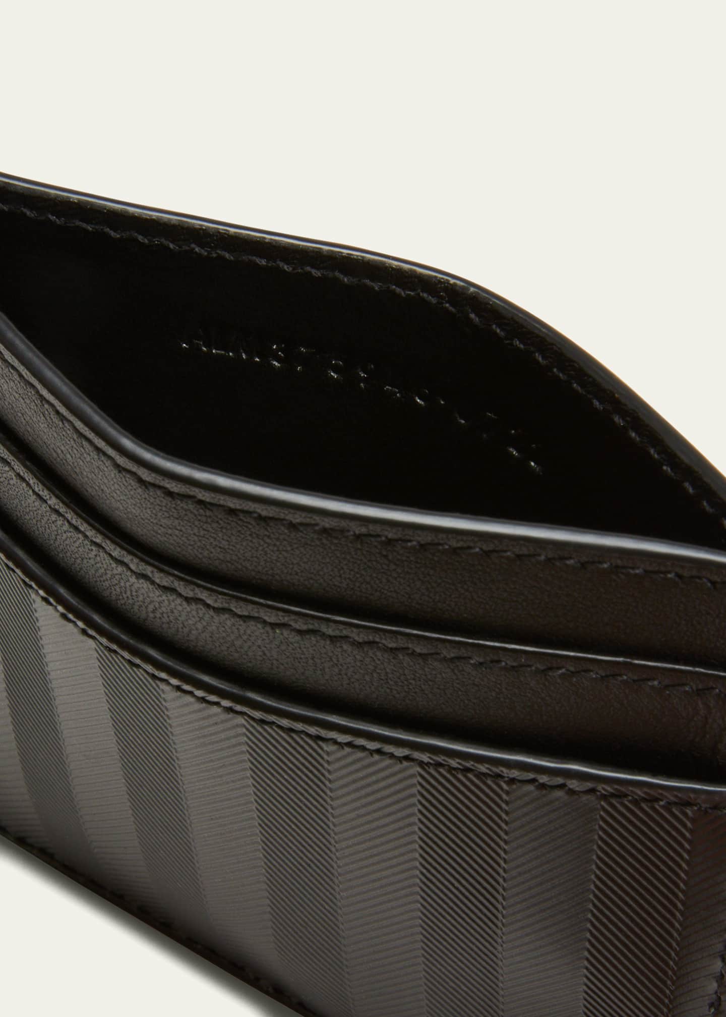 Saint Laurent Men's Tonal Embossed Leather Card Case - Bergdorf Goodman