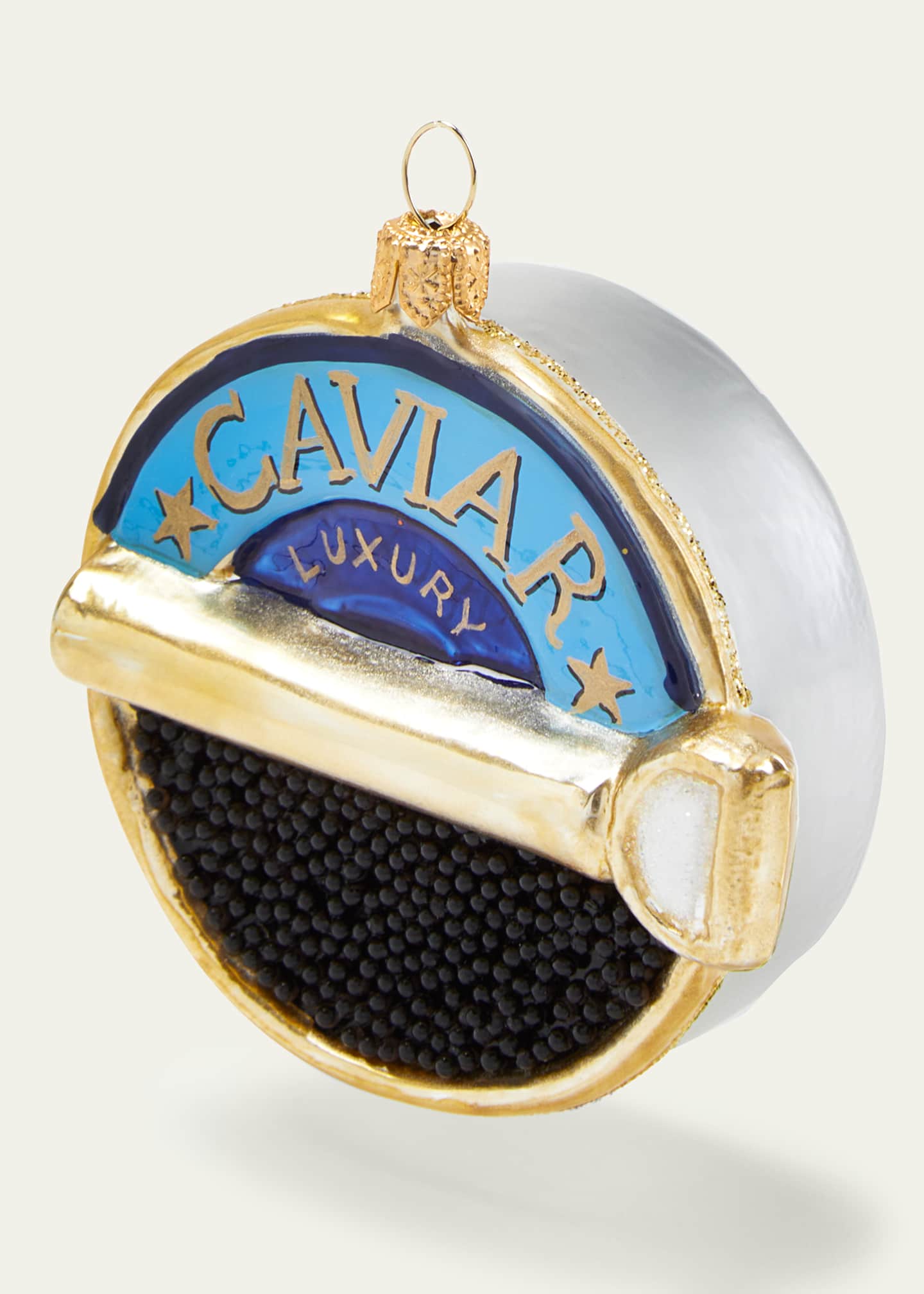 Impuls Black Sturgeon Caviar Can Christmas Ornament - Bergdorf Goodman