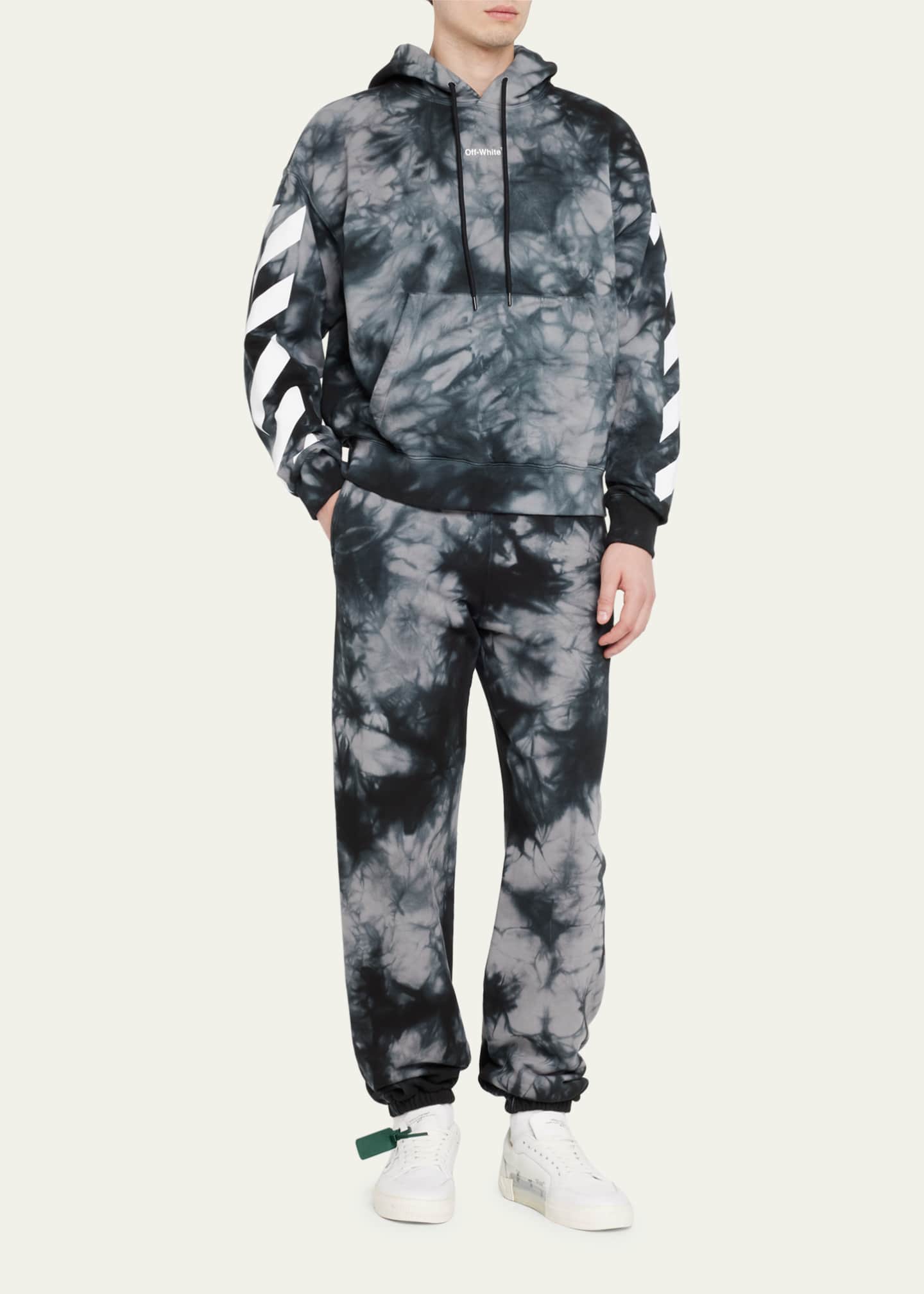 Off-White Men's Diagonal Tie-Dye Sweatpants - Bergdorf Goodman