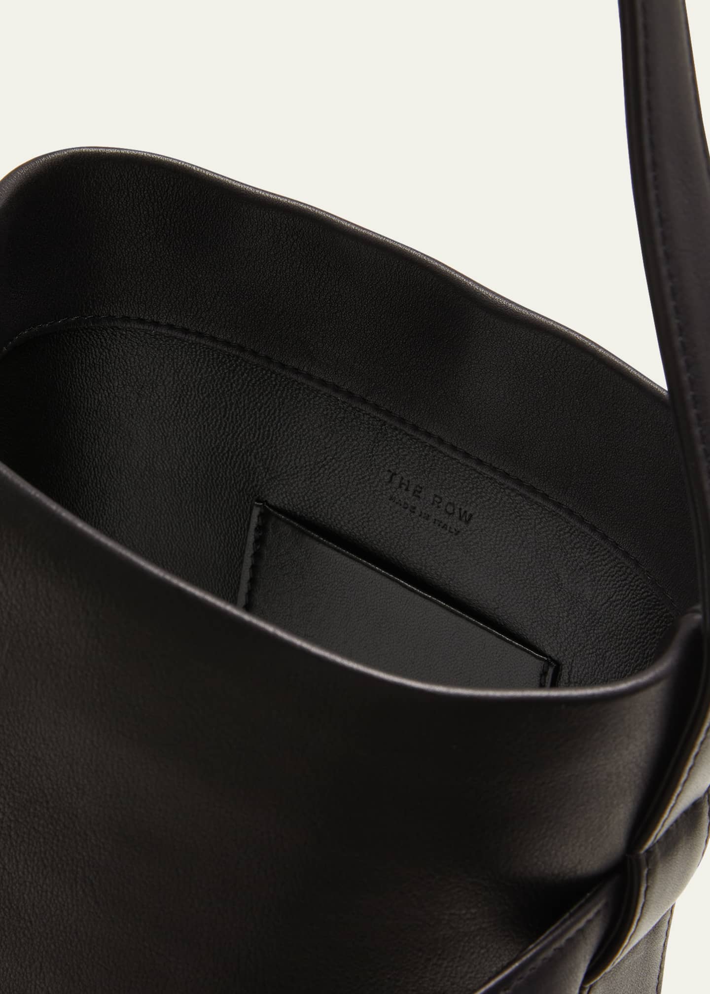 THE ROW Leo Mini Saddle Hobo Bag in Leather - Bergdorf Goodman