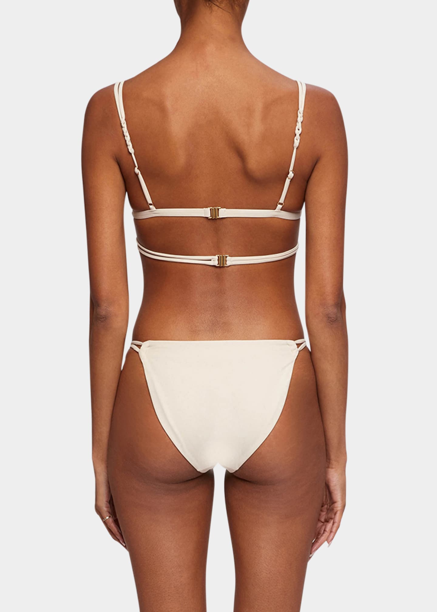 Jonathan Simkhai Shaya Macrame Cut-Out Bikini Top - Bergdorf Goodman