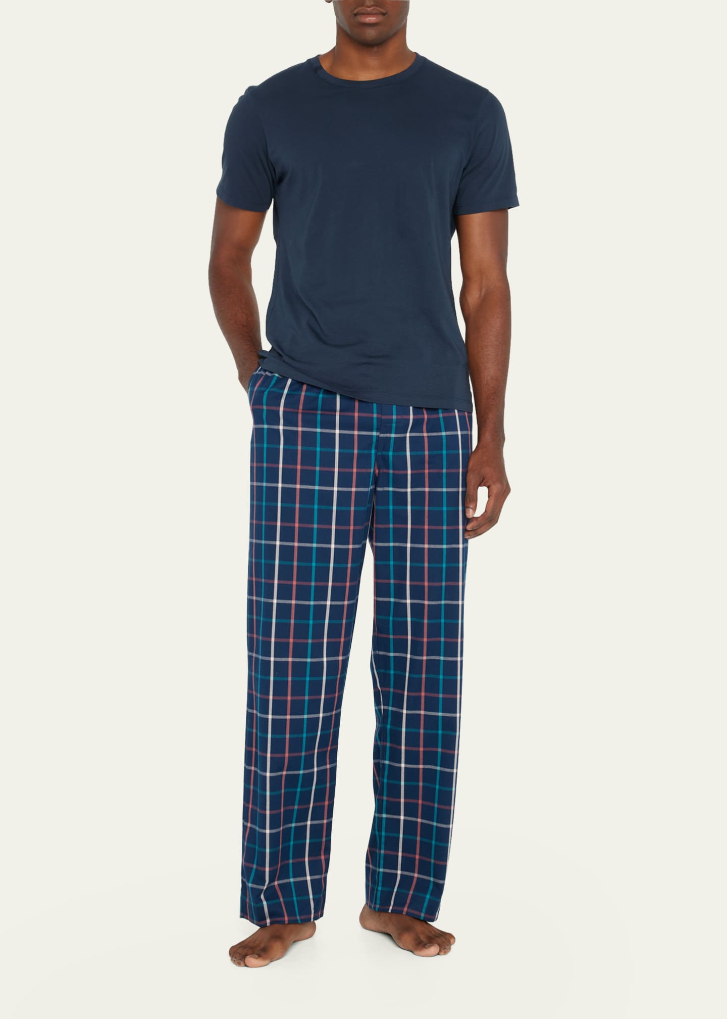Derek Rose Men's Ranga 44 Cotton Trousers - Bergdorf Goodman