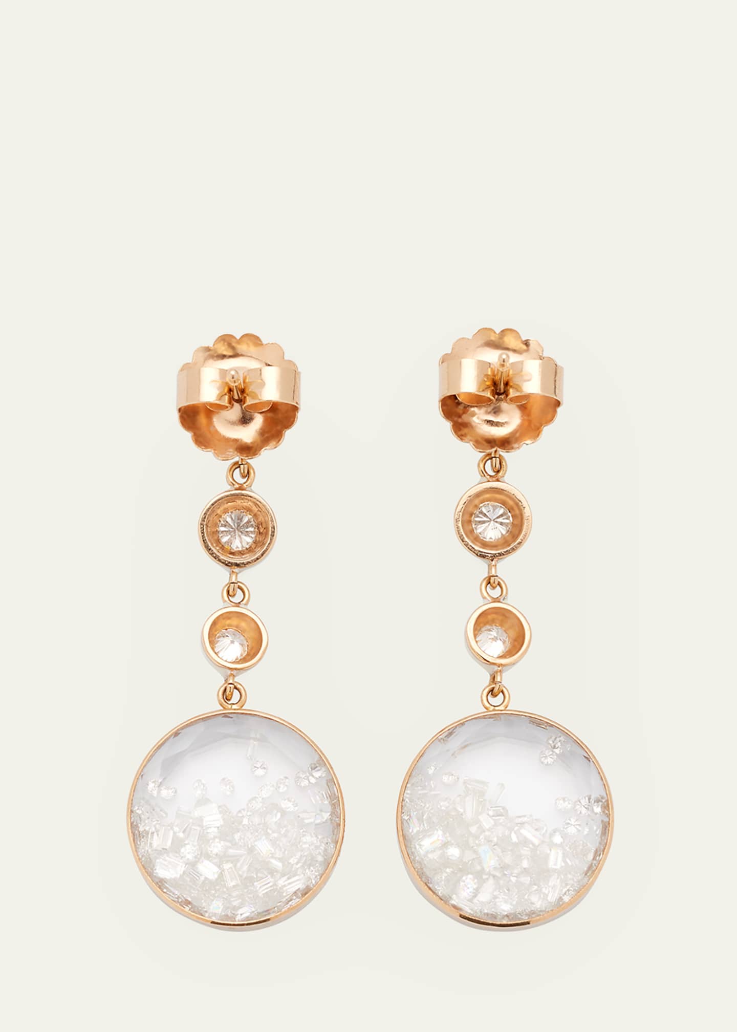 Moritz Glik Triple Drop Kaleidoscope Shaker Earrings with Diamonds and ...