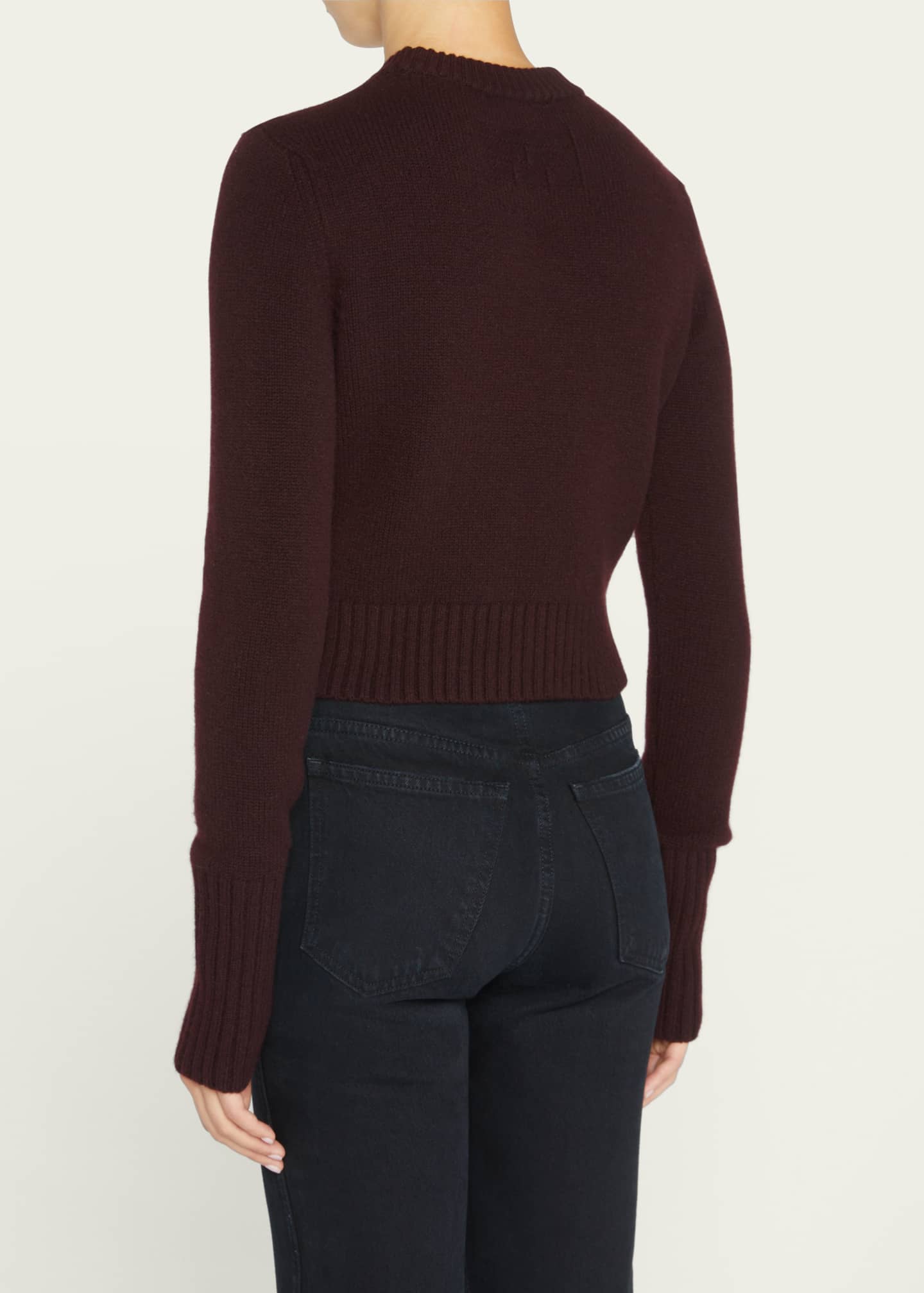 FRAME x Ritz Paris FRAME x Ritz Paris Embroidered Cropped Cashmere ...