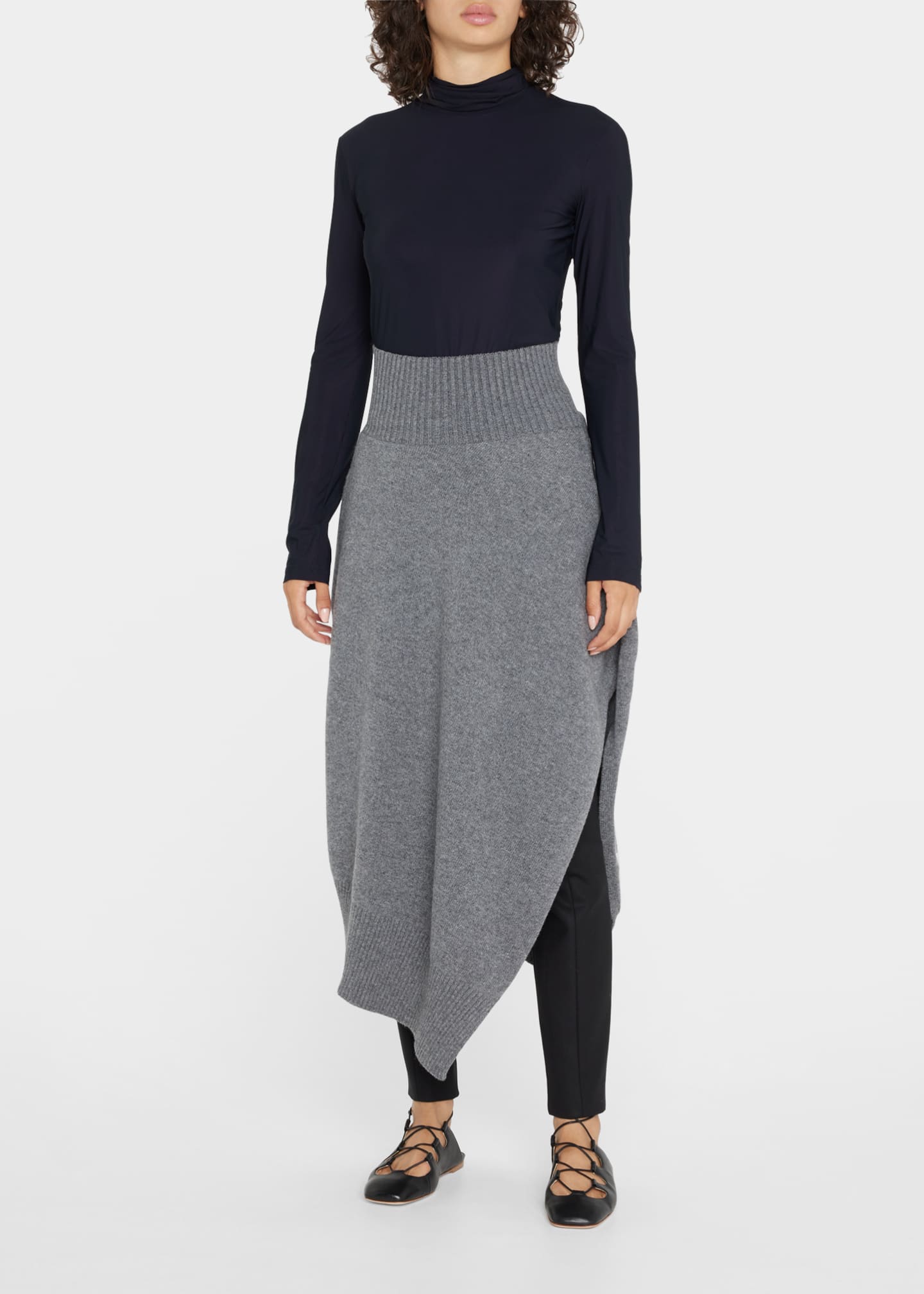 VAARA Asymmetric Handkerchief Wool-Cashmere Skirt - Bergdorf Goodman
