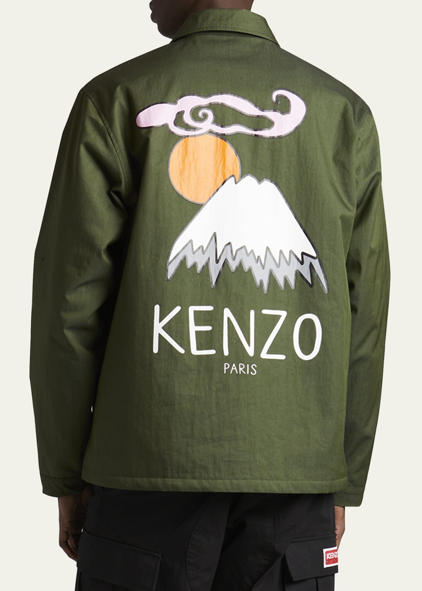 Kenzo Men's Eiffel Tower Mount Fuji Coach Jacket - Bergdorf Goodman