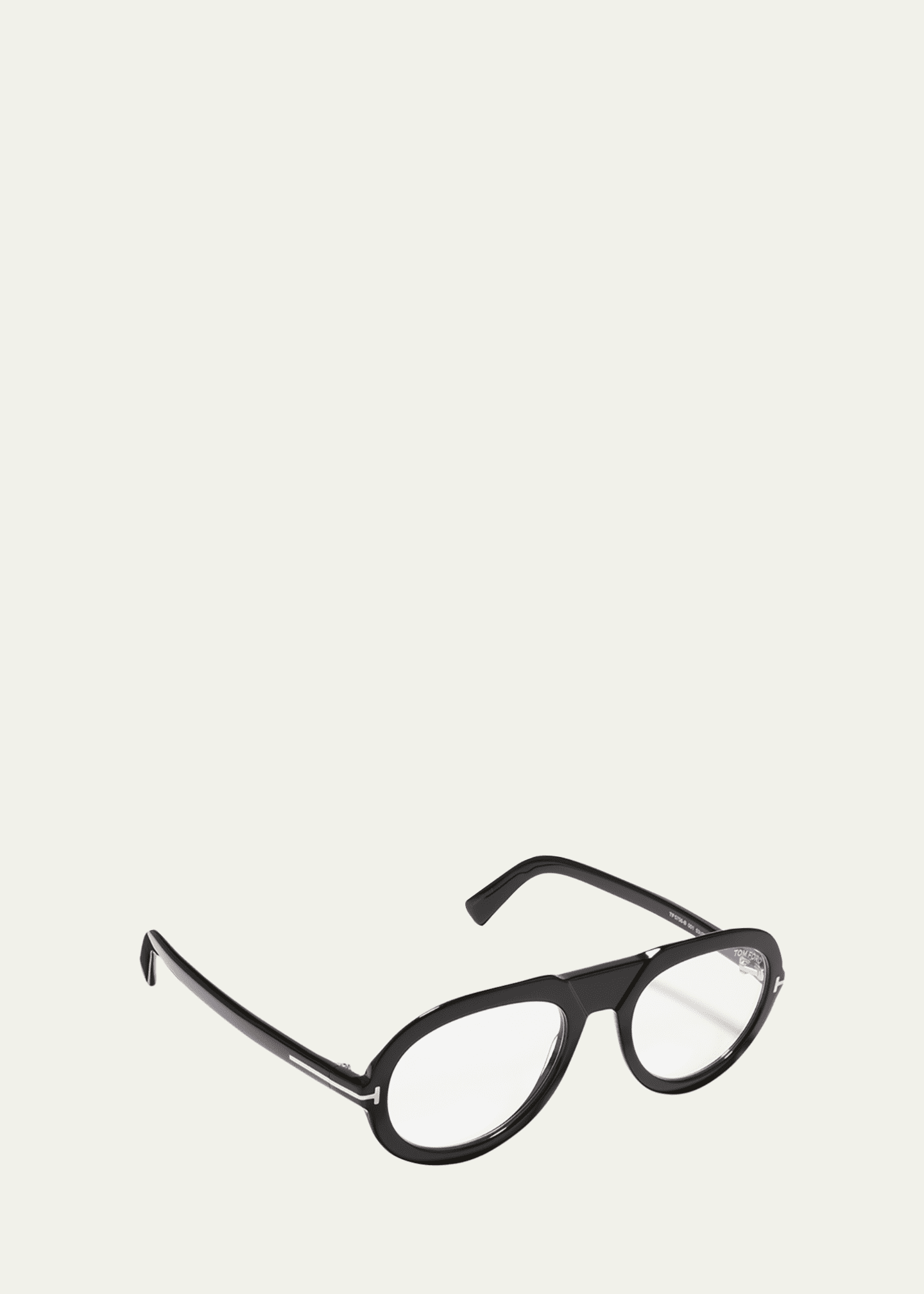 Tom Ford Mens T Logo Blue Block Round Optical Glasses Bergdorf Goodman