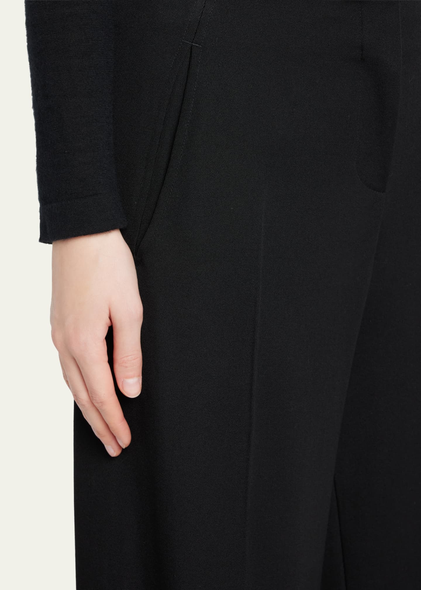 THE ROW Pipa Wide-Leg Trouser Pants - Bergdorf Goodman