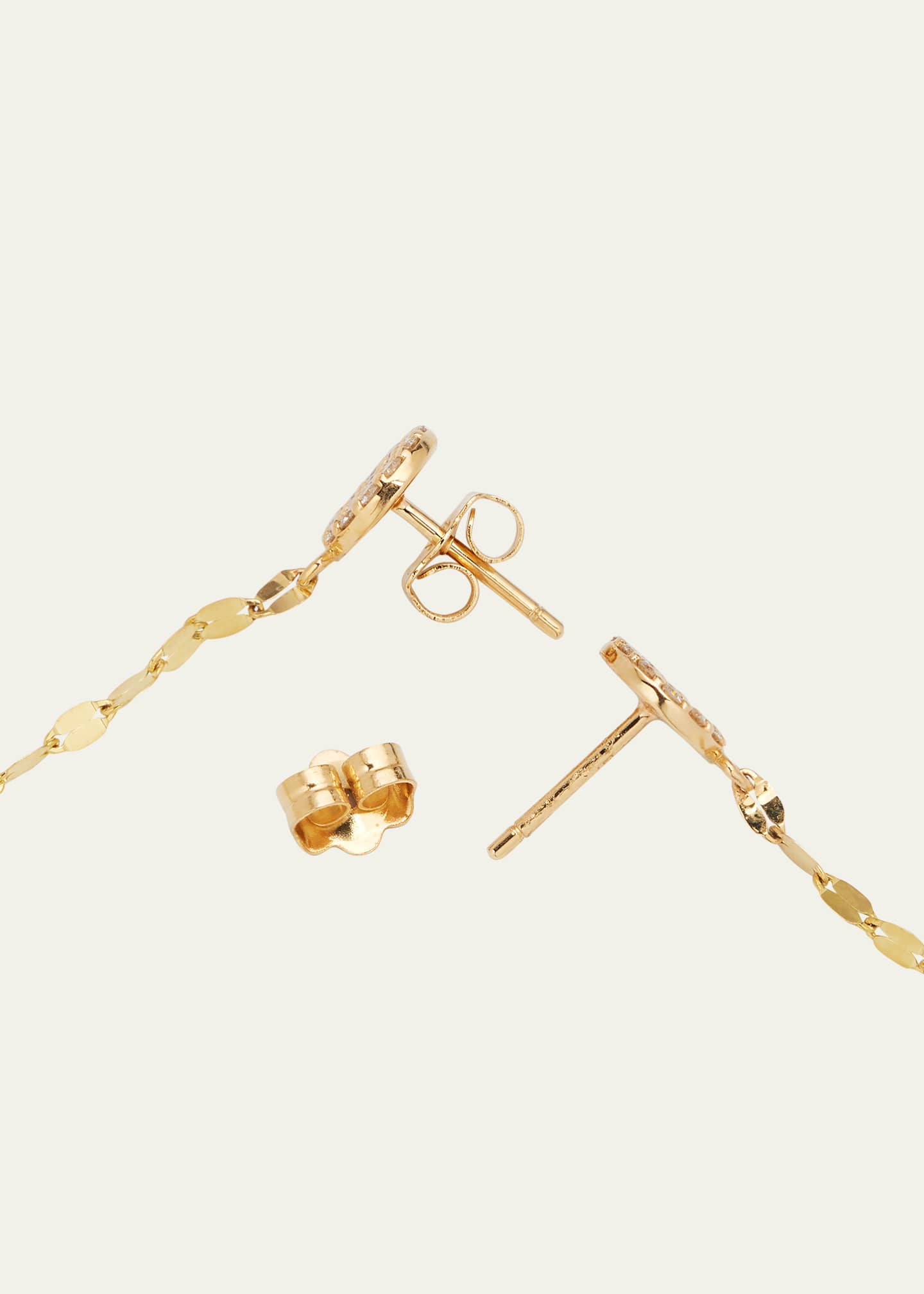 Lana 14K Gold Flawlesss Linear Cross Earrings with Diamonds - Bergdorf ...