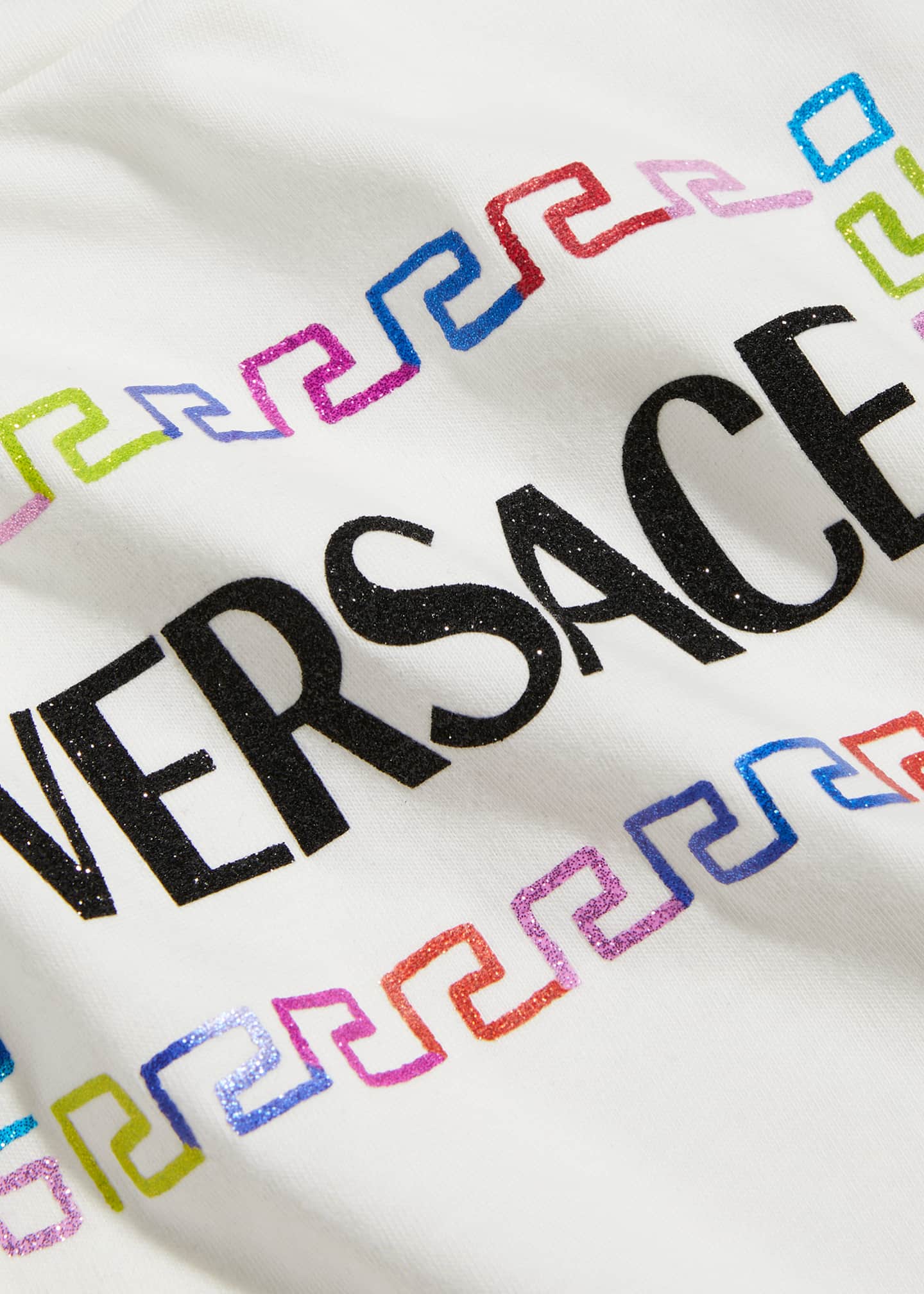 Versace Kid's Logo Rainbow Greca-Print T-Shirt, Size 3M-36M - Bergdorf ...