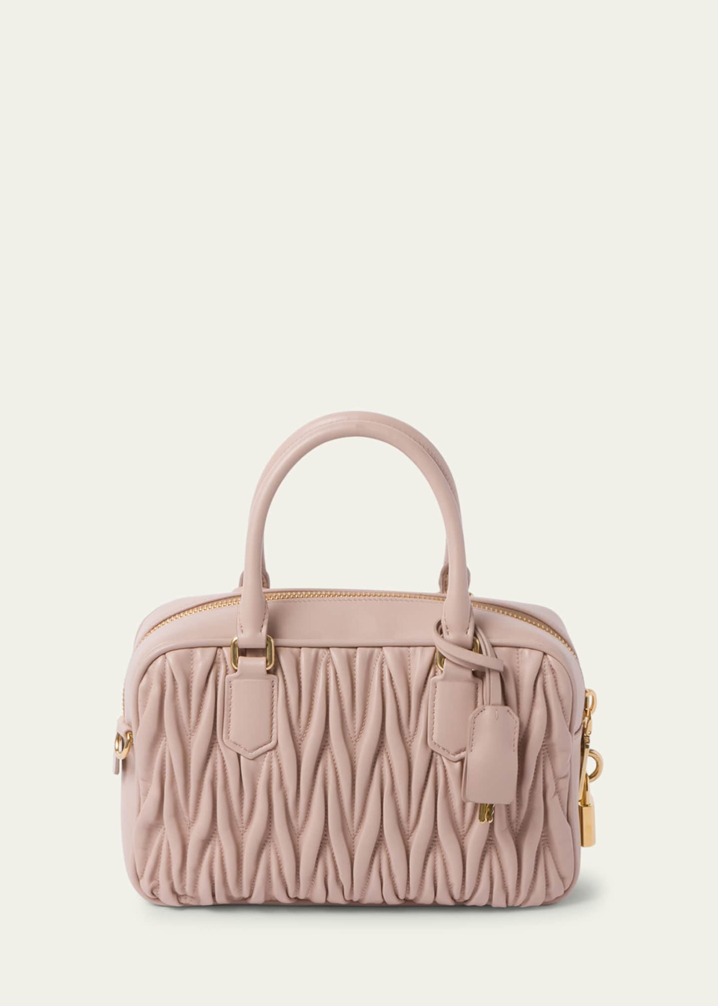 Miu Miu Quilted Leather Zip Crossbody Bag - Bergdorf Goodman