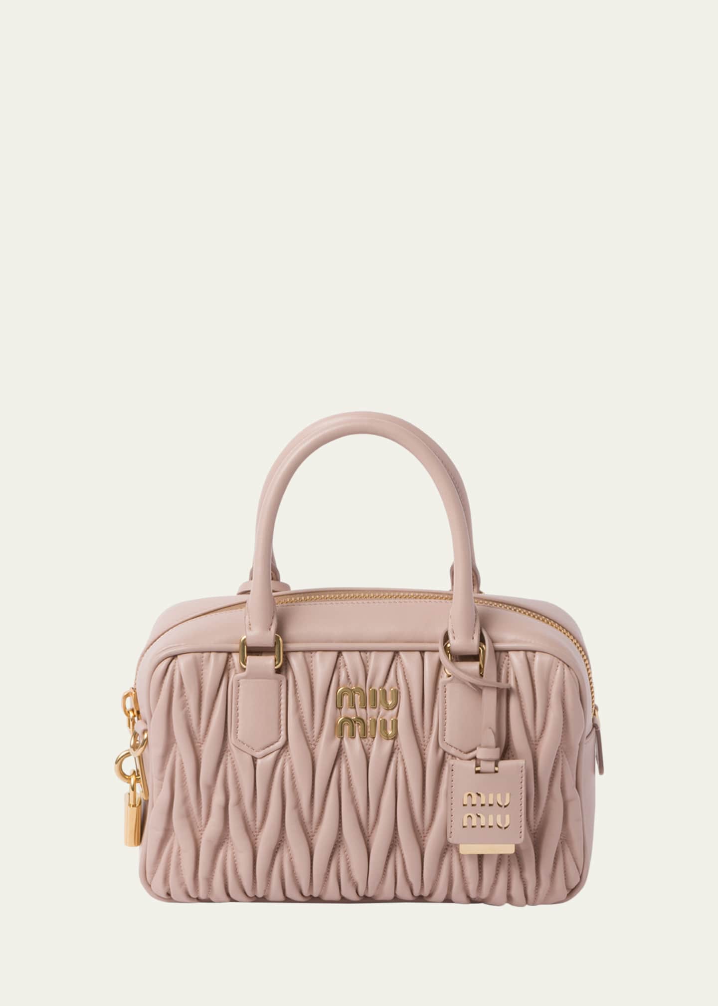 Miu Miu Quilted Leather Zip Crossbody Bag - Bergdorf Goodman