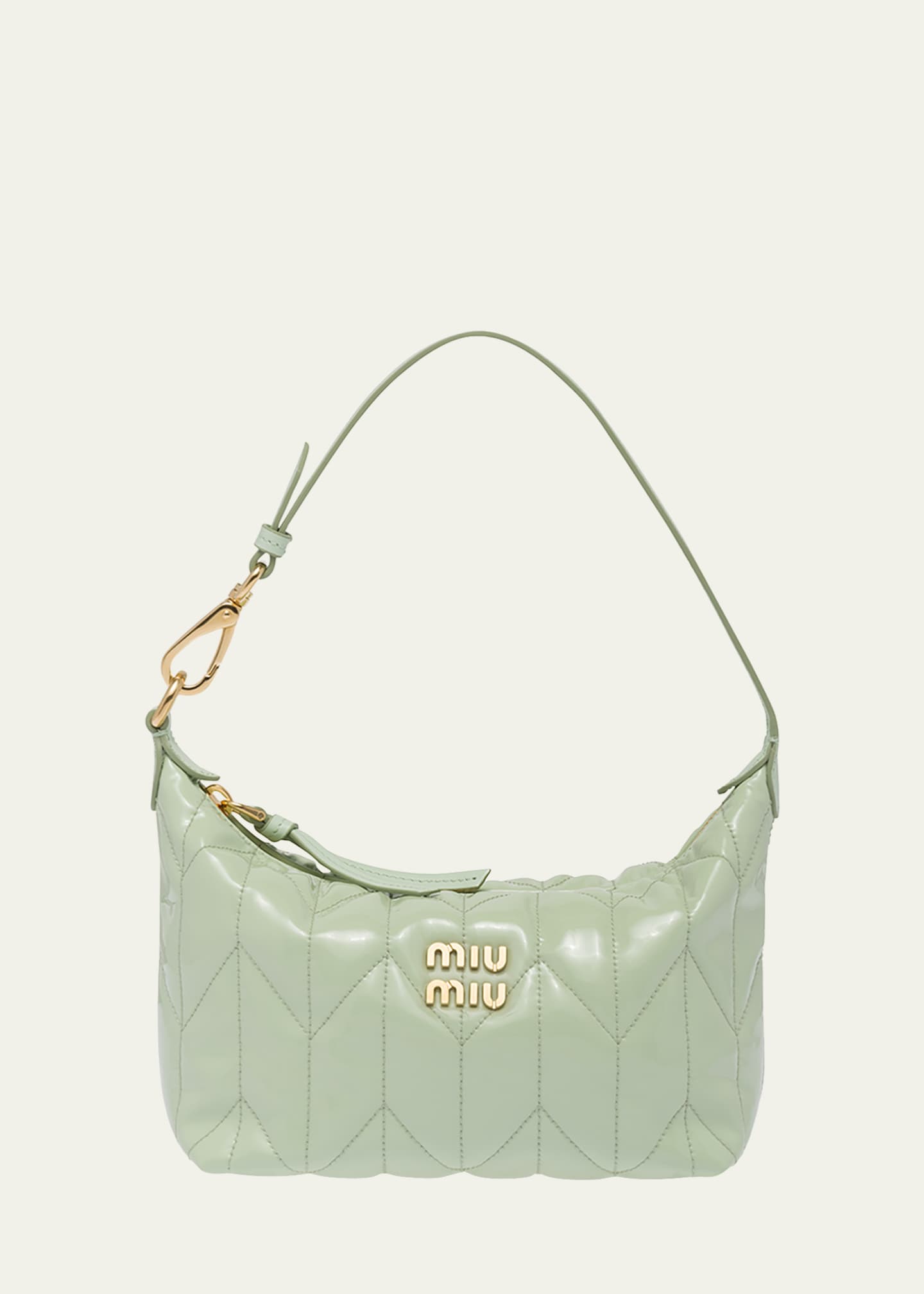 Miu Miu Spirit Small Zip Leather Shoulder Bag - Bergdorf Goodman