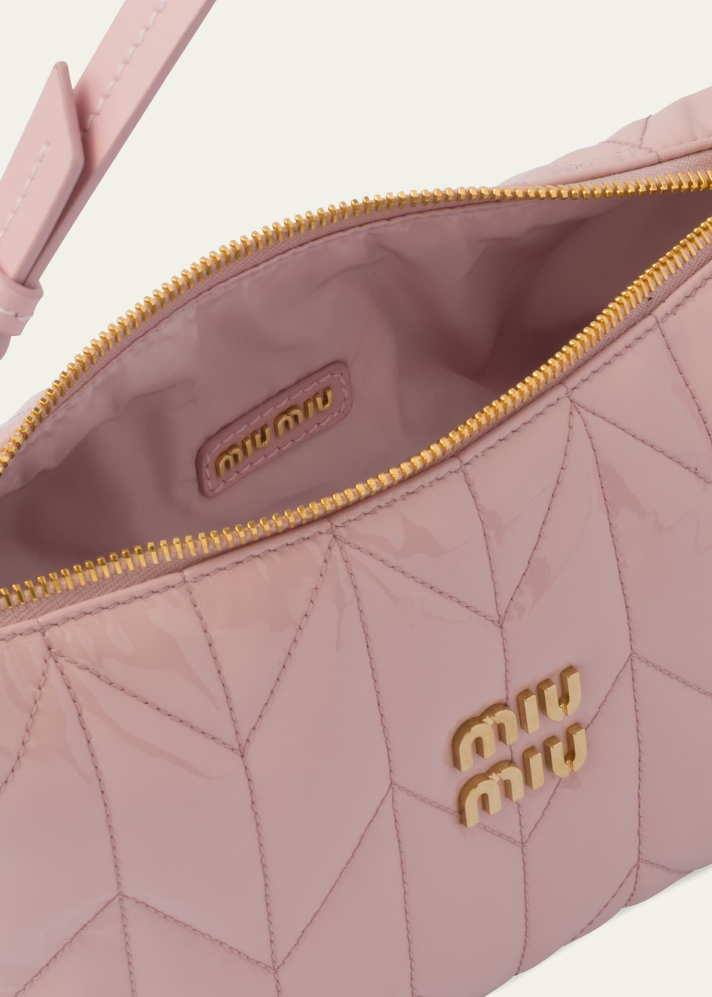 Miu Miu Spirit Small Zip Leather Shoulder Bag - Bergdorf Goodman