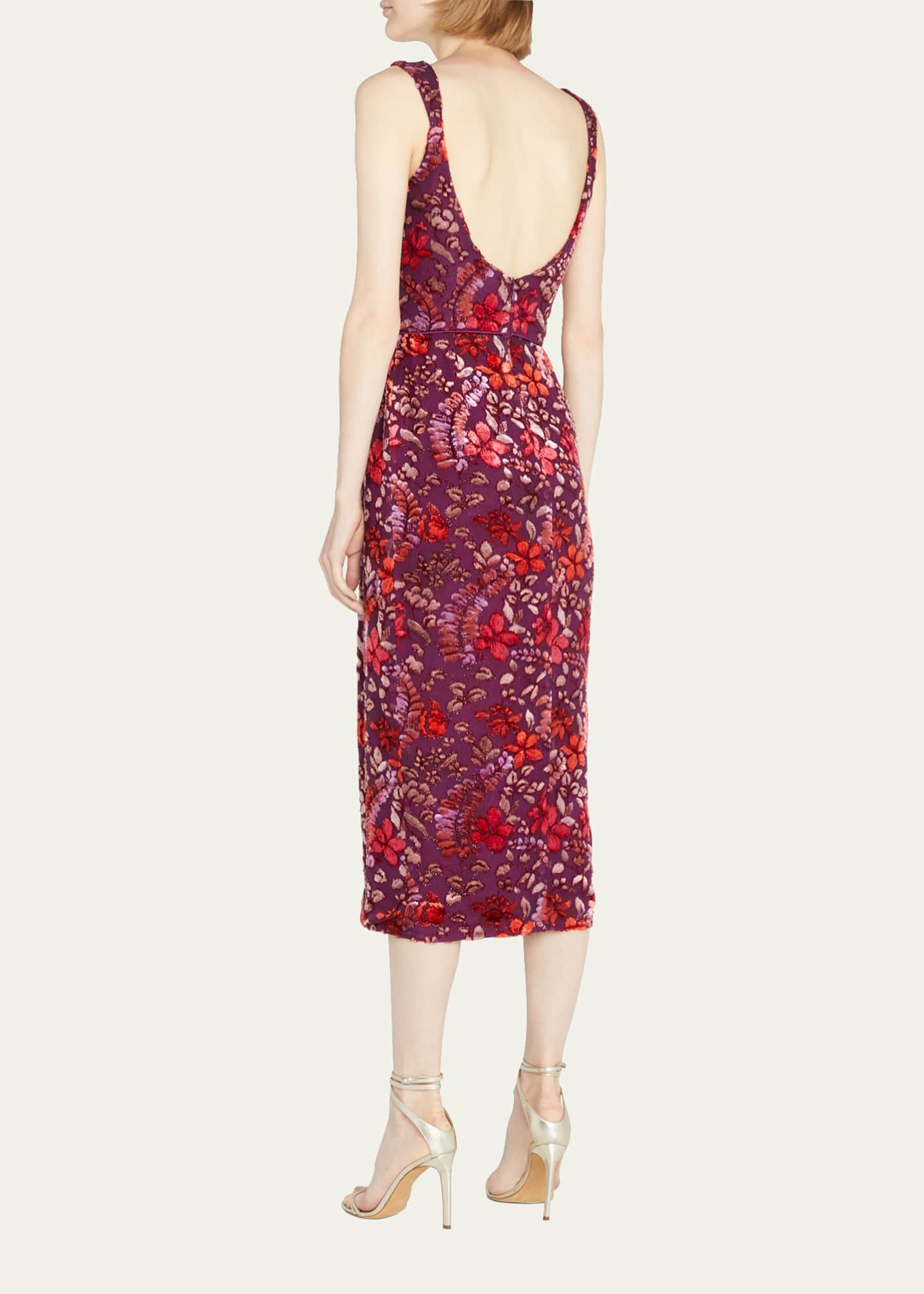 Markarian Marla Side-Slit Metallic Velvet Burnout Midi Dress - Bergdorf ... Markarian Marla Side-Slit Metallic Velvet Burnout Midi Dress - Bergdorf ...