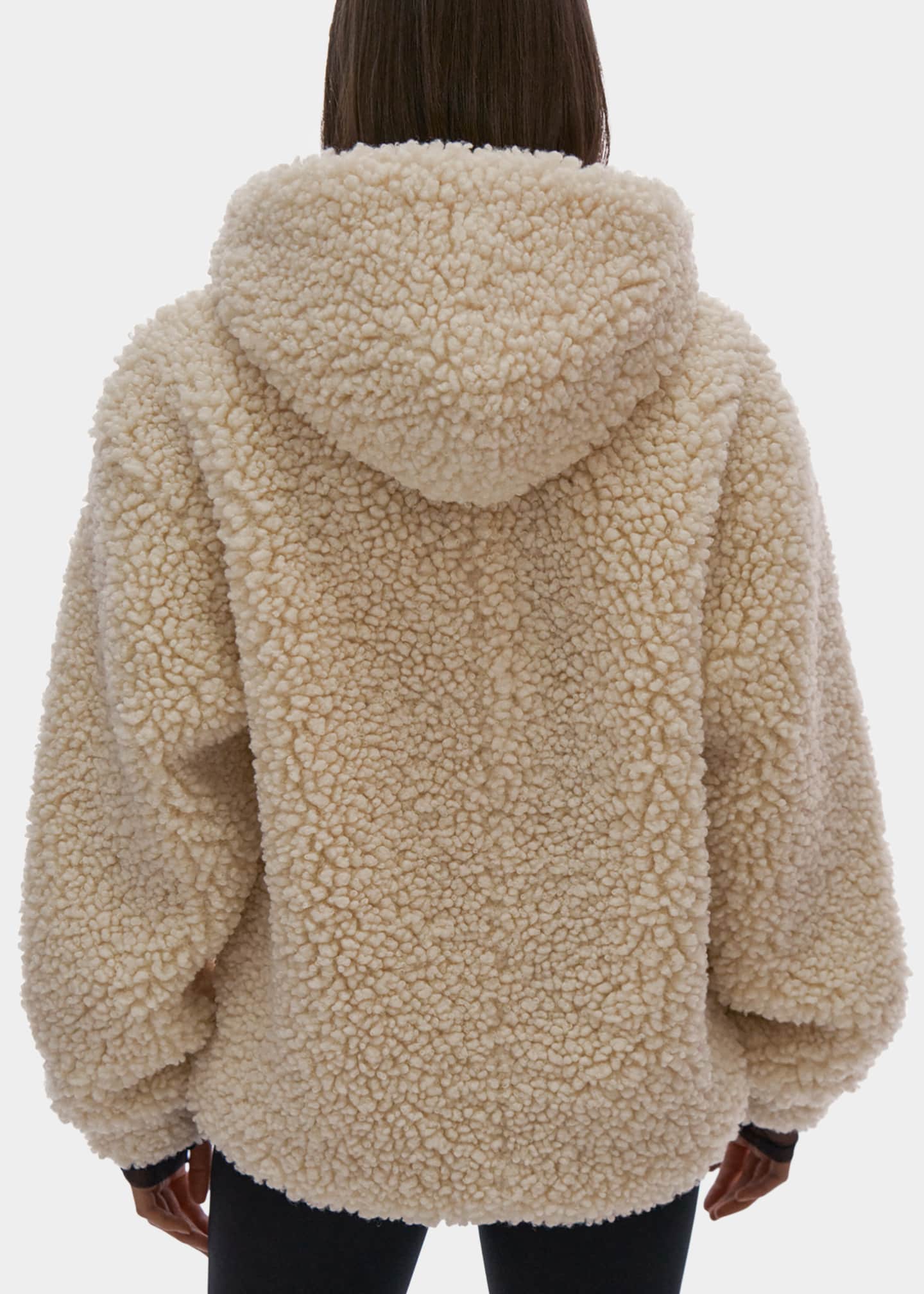 Helmut Lang Faux Shearling Hooded Jacket - Bergdorf Goodman