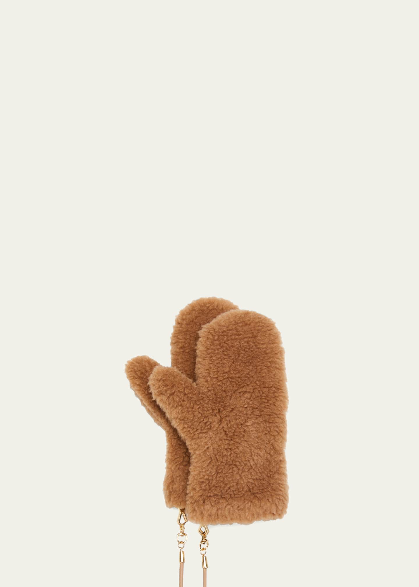 Max Mara Ombrato Teddy Mittens - Bergdorf Goodman