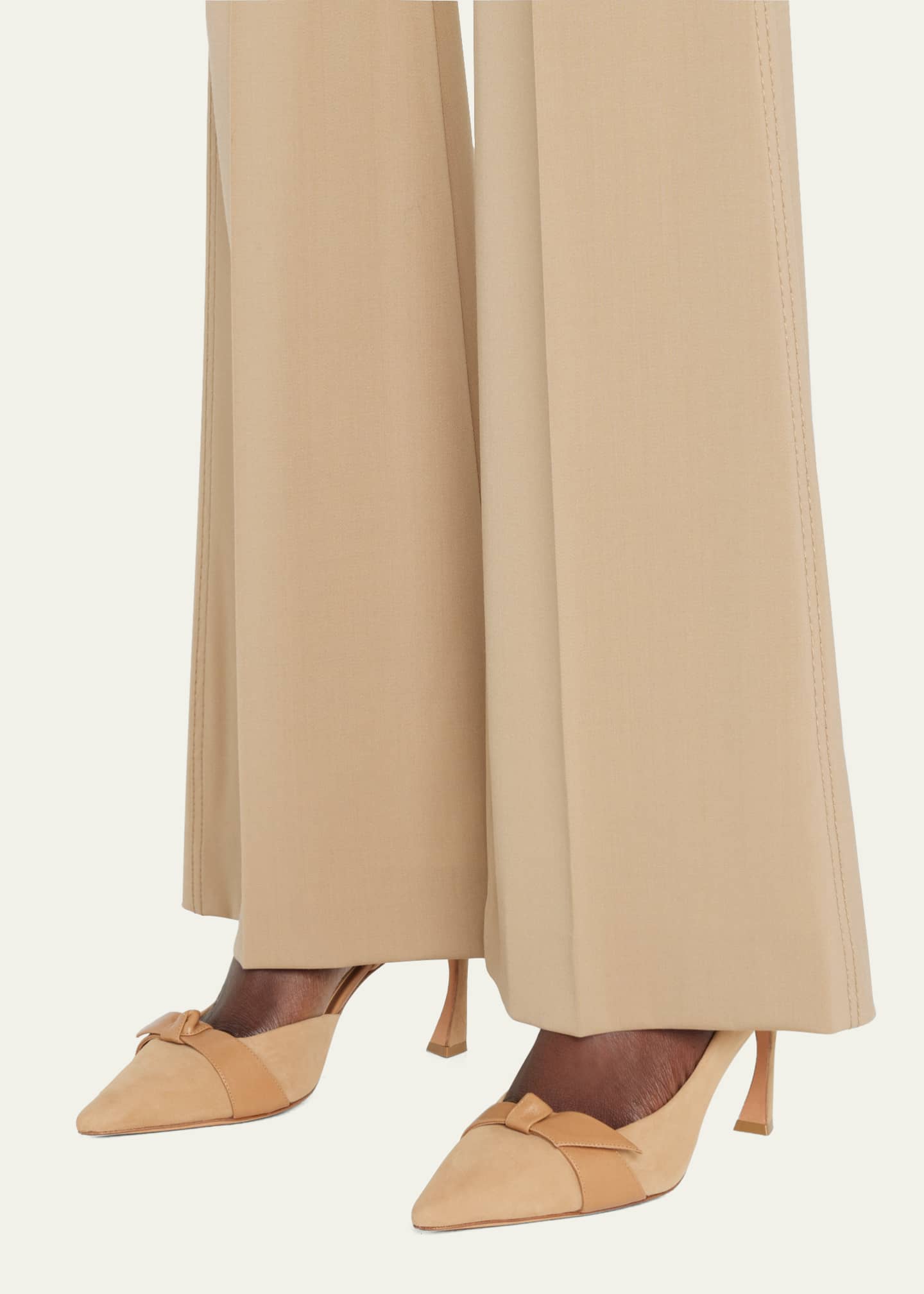 Alexandre Birman Clarita Suede Bow Asymmetric Pumps - Bergdorf Goodman