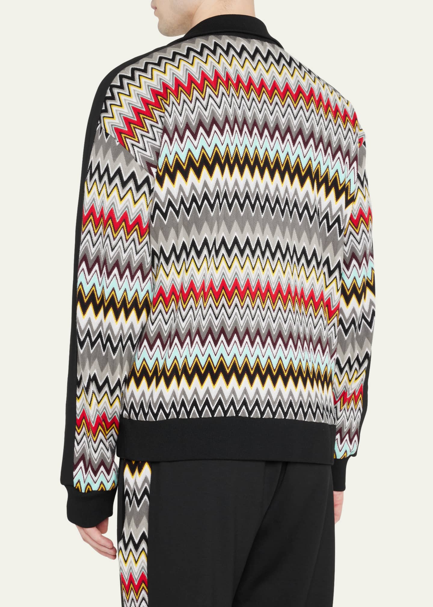 Missoni Men's Multi-Chevron Jersey Track Jacket - Bergdorf Goodman