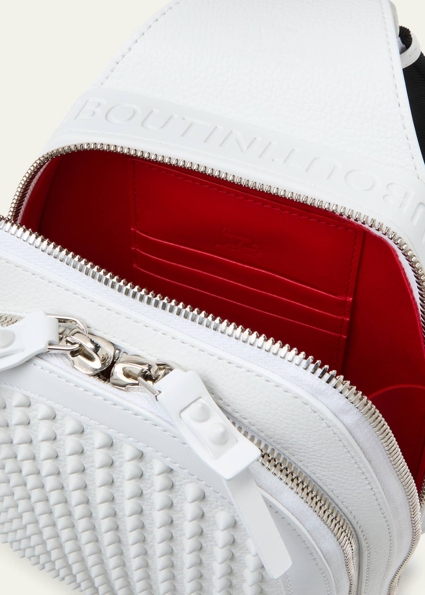 Christian Louboutin Men's Loubifunk Spike Sling Bag - Bergdorf Goodman
