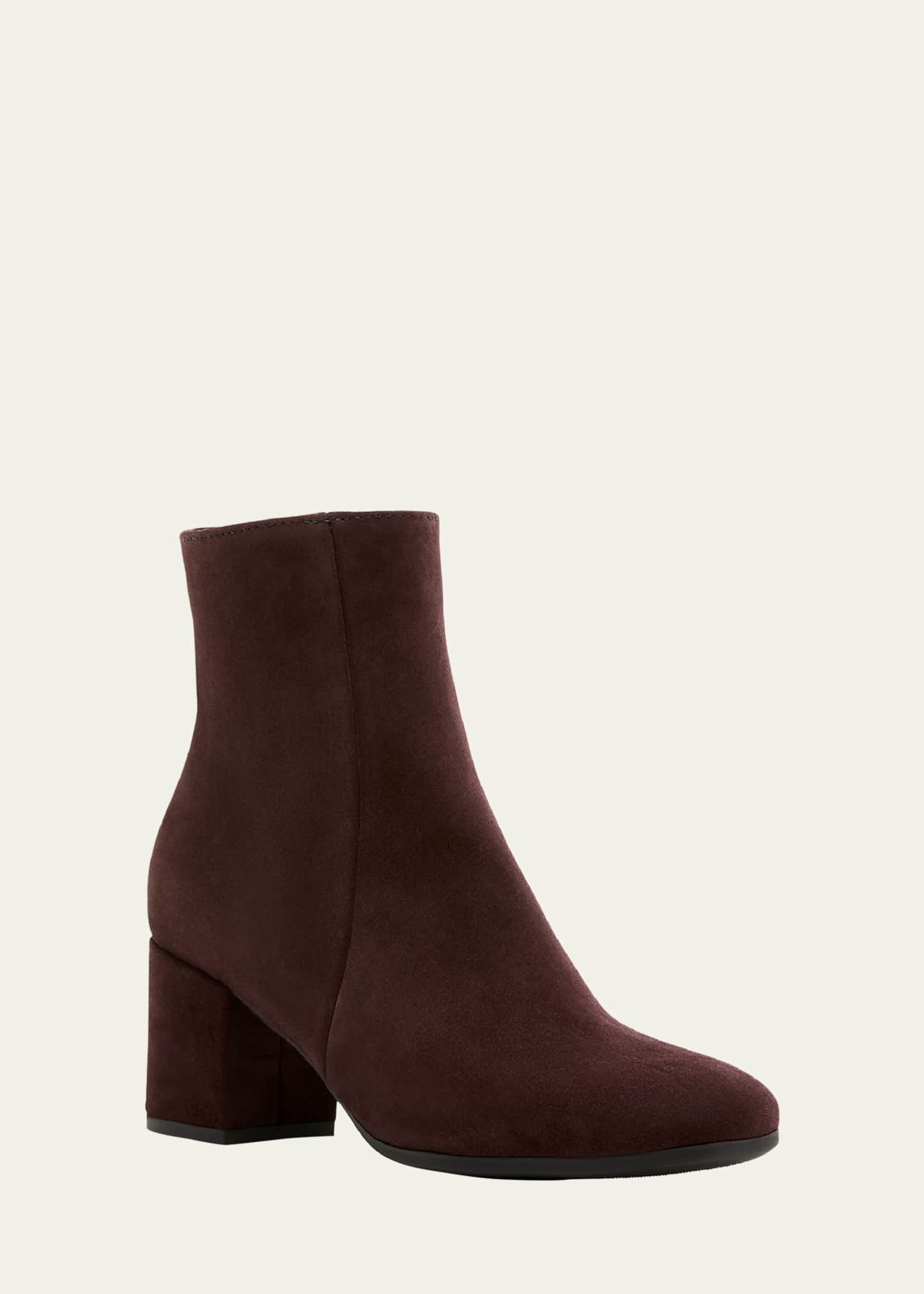 La Canadienne Joanie Suede Ankle Booties - Bergdorf Goodman
