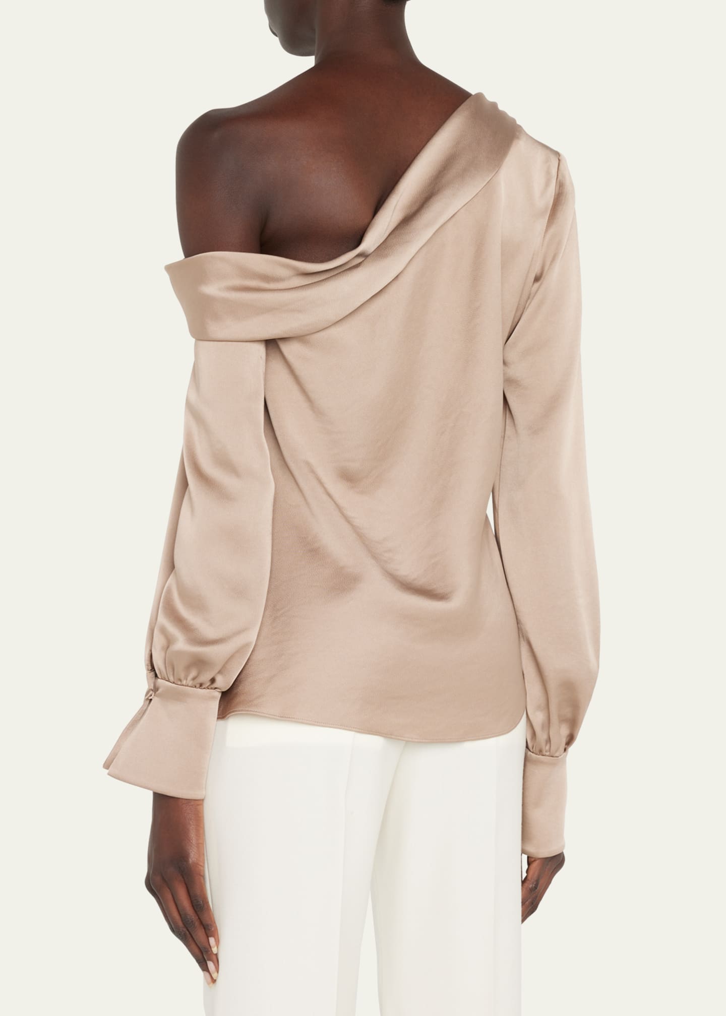 Jonathan Simkhai Alice Classic Woven One-Shoulder Top - Bergdorf Goodman