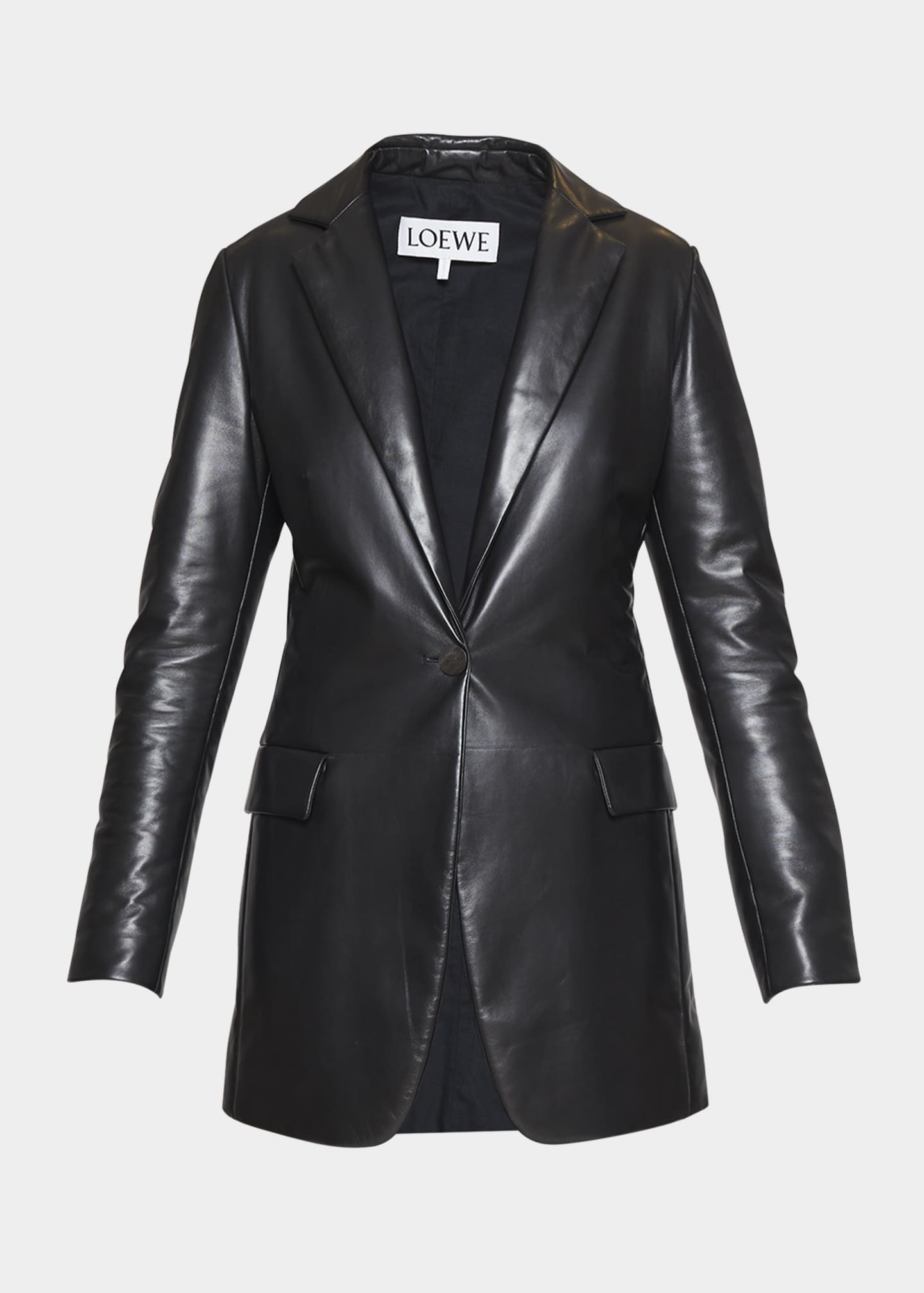 Loewe Tailored Lambskin Leather Jacket - Bergdorf Goodman