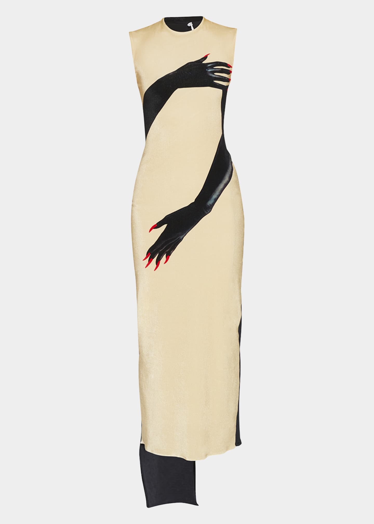 Loewe Gloves Print Midi Dress - Bergdorf Goodman
