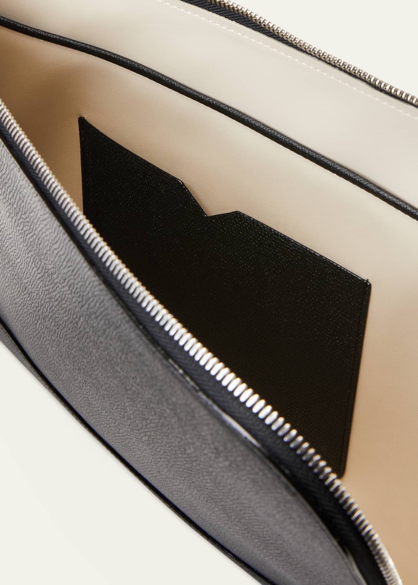 Valextra Men's My Logo Leather Portfolio - Bergdorf Goodman