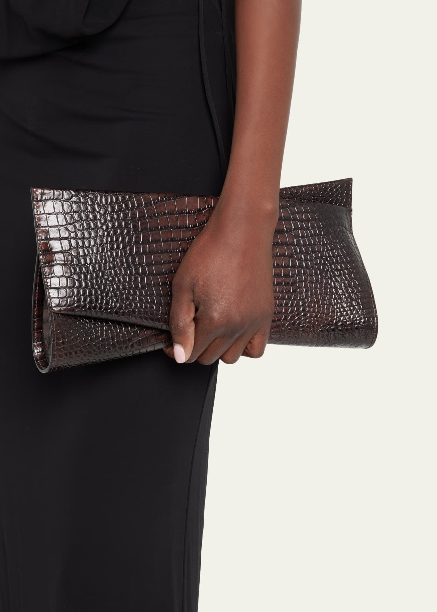 Christian Louboutin Loubitwist Mini Croc-Embossed Clutch Bag - Bergdorf ...