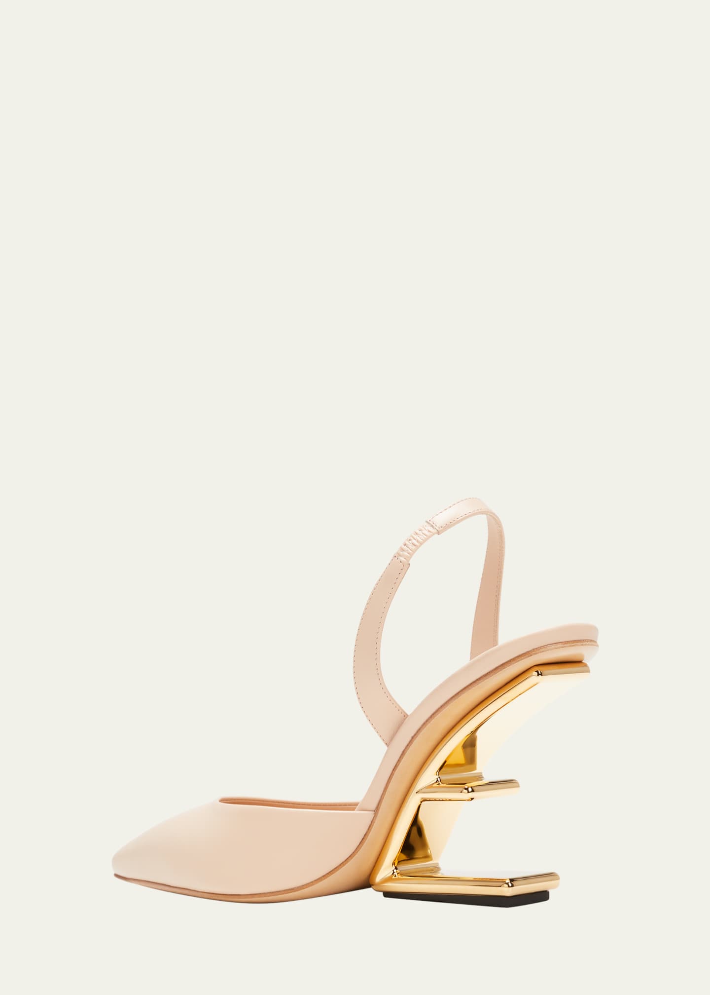Fendi Vitello Leather Slingback Pumps - Bergdorf Goodman
