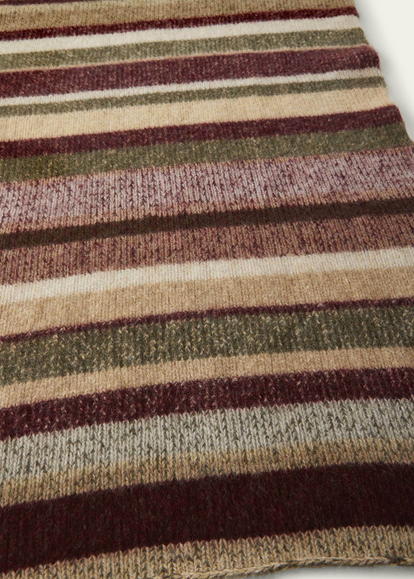 The Elder Statesman Cashmere Stripe Super Soft Blanket - Bergdorf Goodman