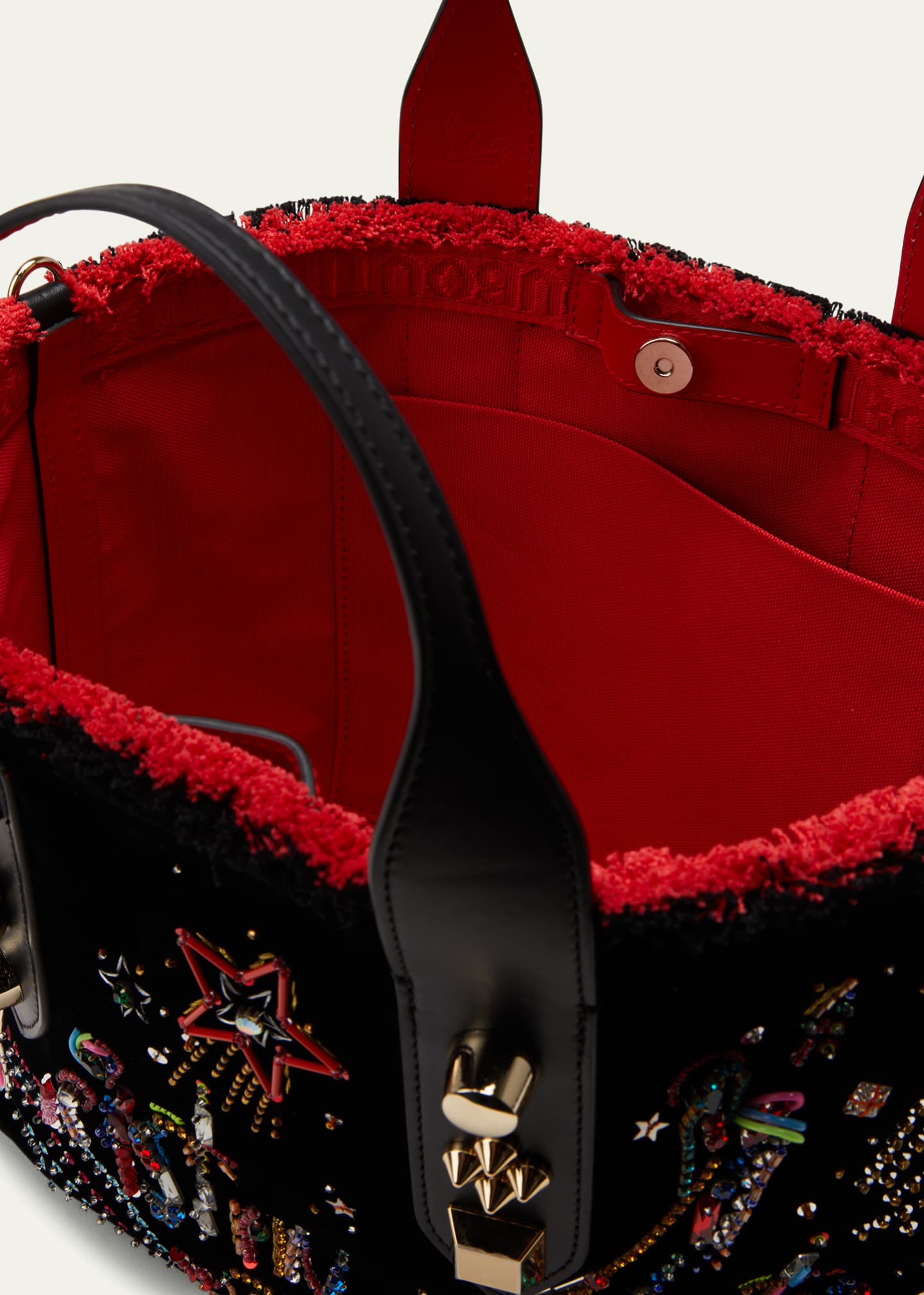 Christian Louboutin Frangibus Small Starlight Strass Tote Bag ...