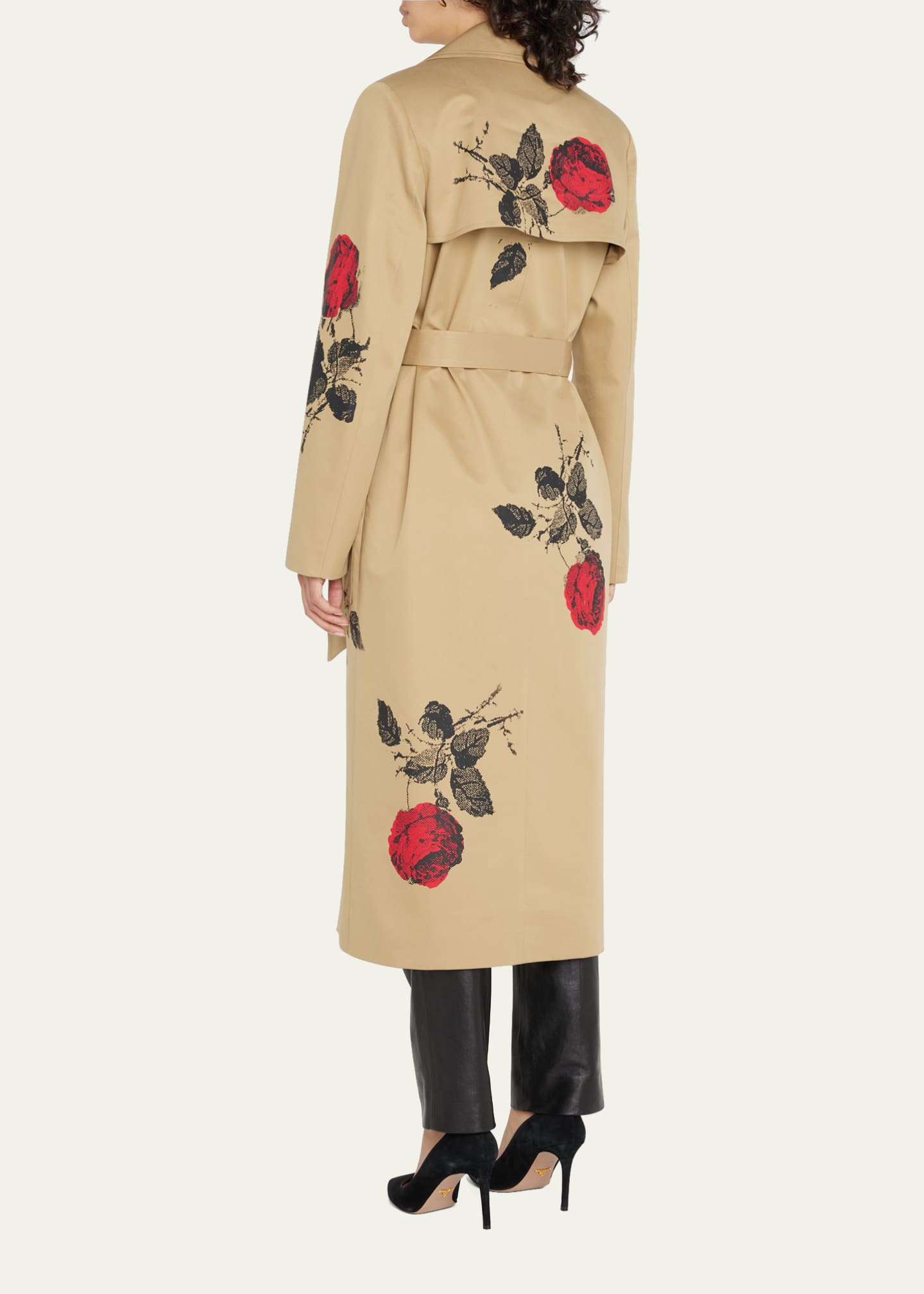 Libertine Stone Roses Double-Breasted Lean Trench Coat - Bergdorf Goodman