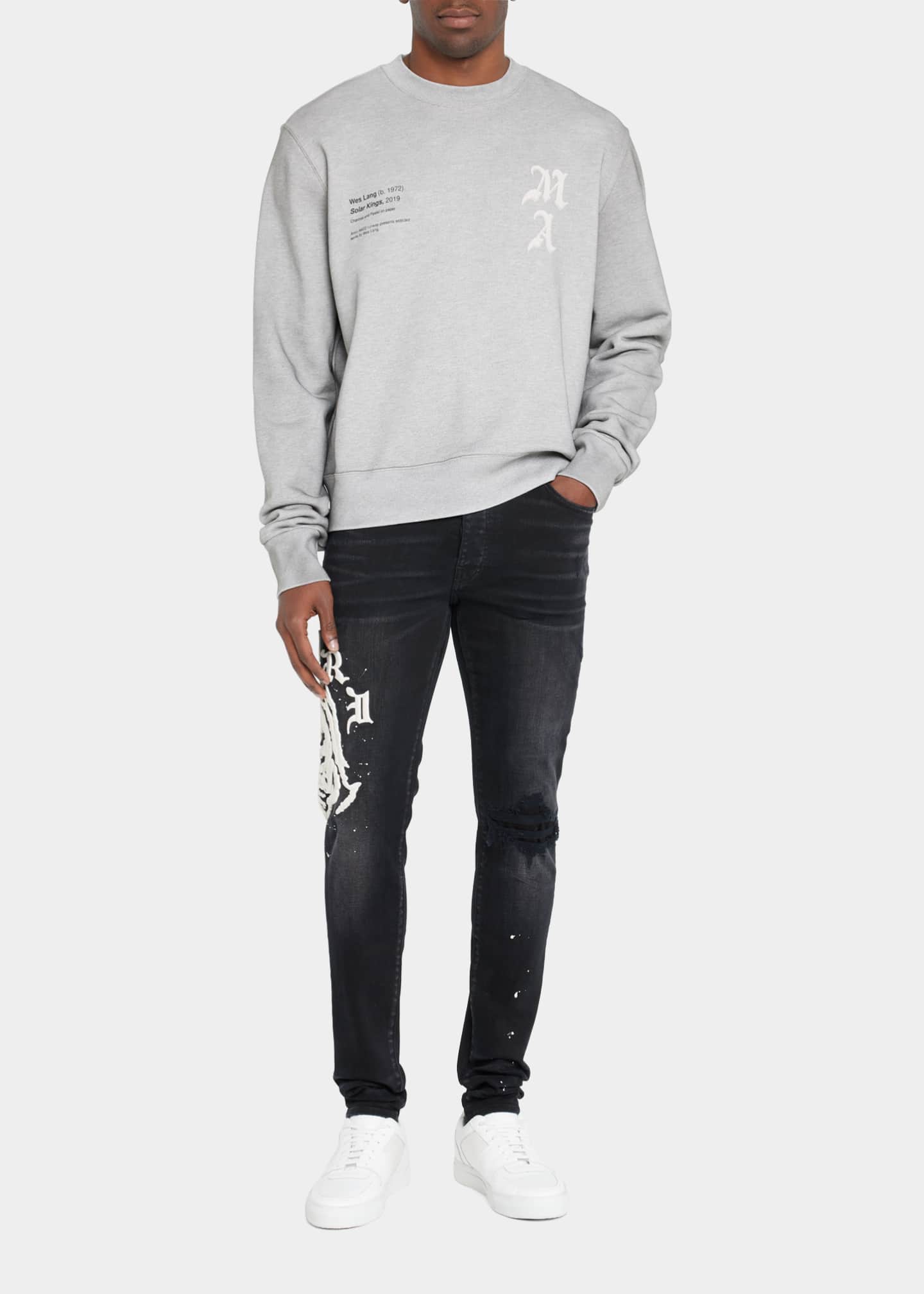 Amiri x Wes Lang Men's Reaper Logo Jeans - Bergdorf Goodman