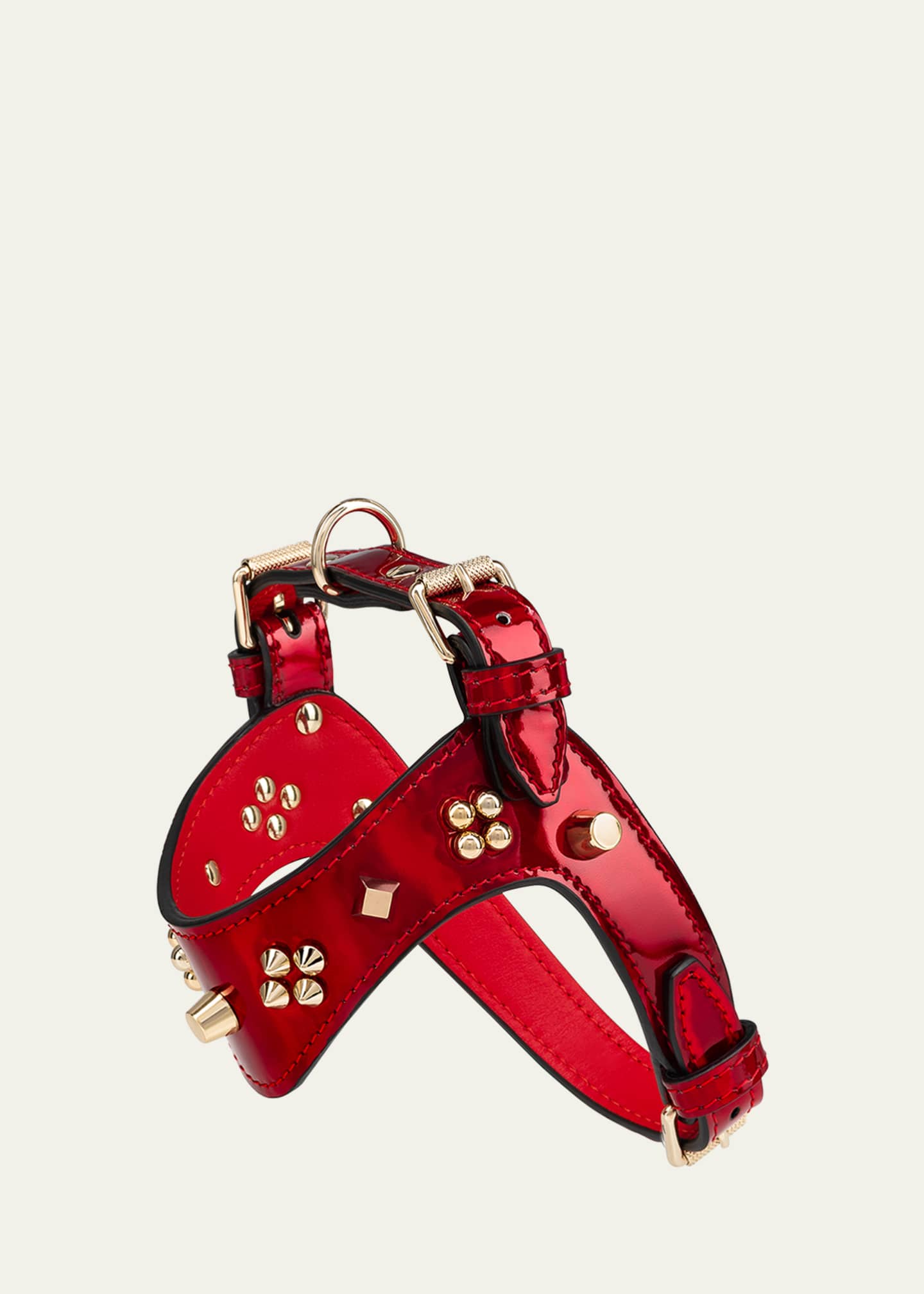 Christian Louboutin Loubiharness Patent Psychic Spikes Carasky Dog ...